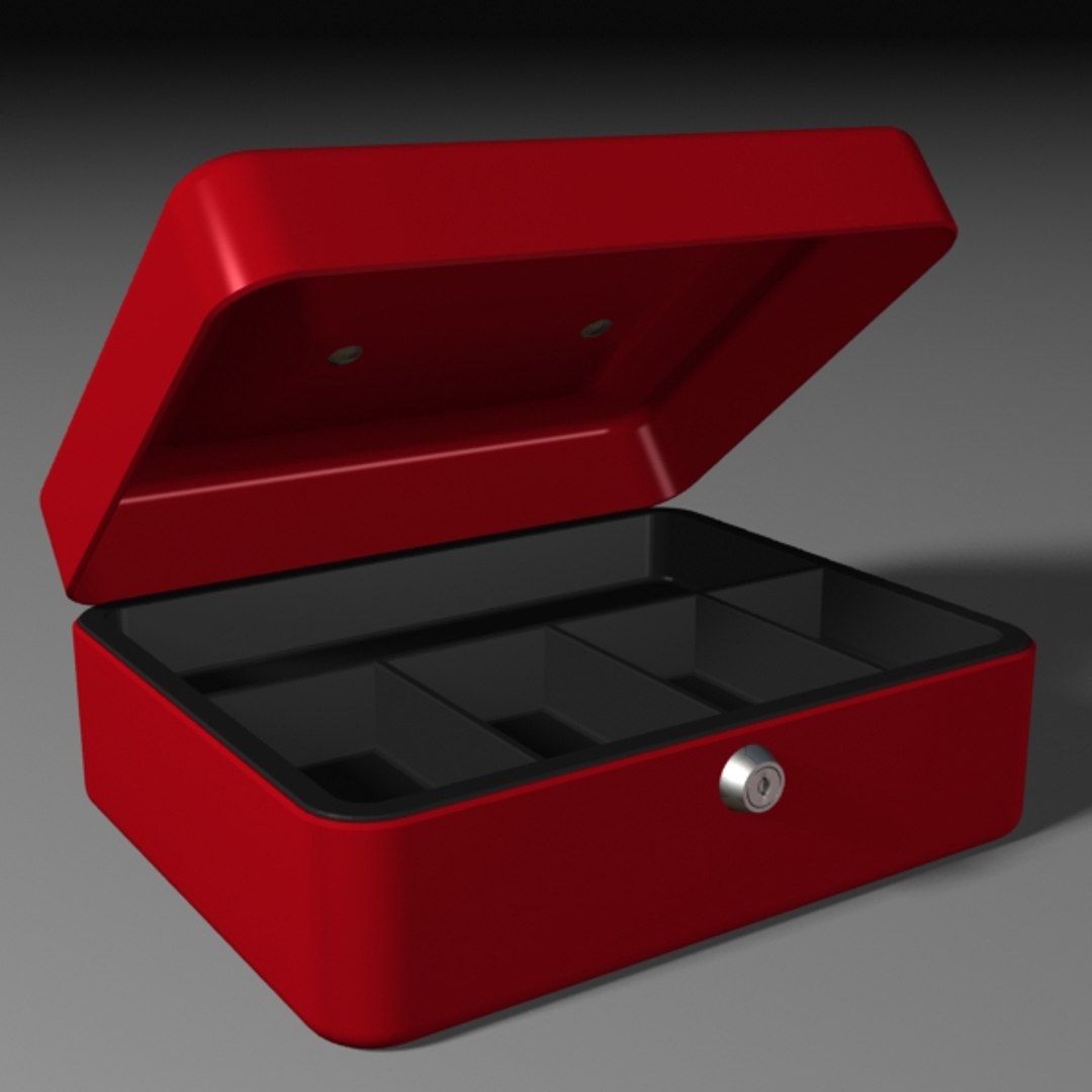 Cash Box 3d Model
