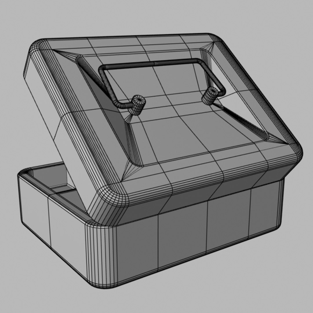Cash Box 3d Model