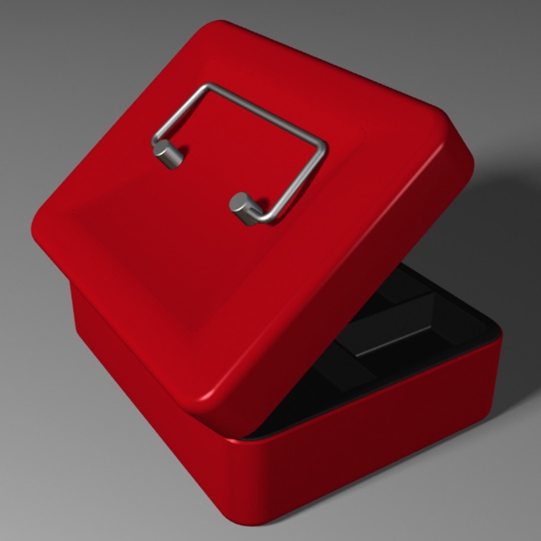 Cash Box 3d Model