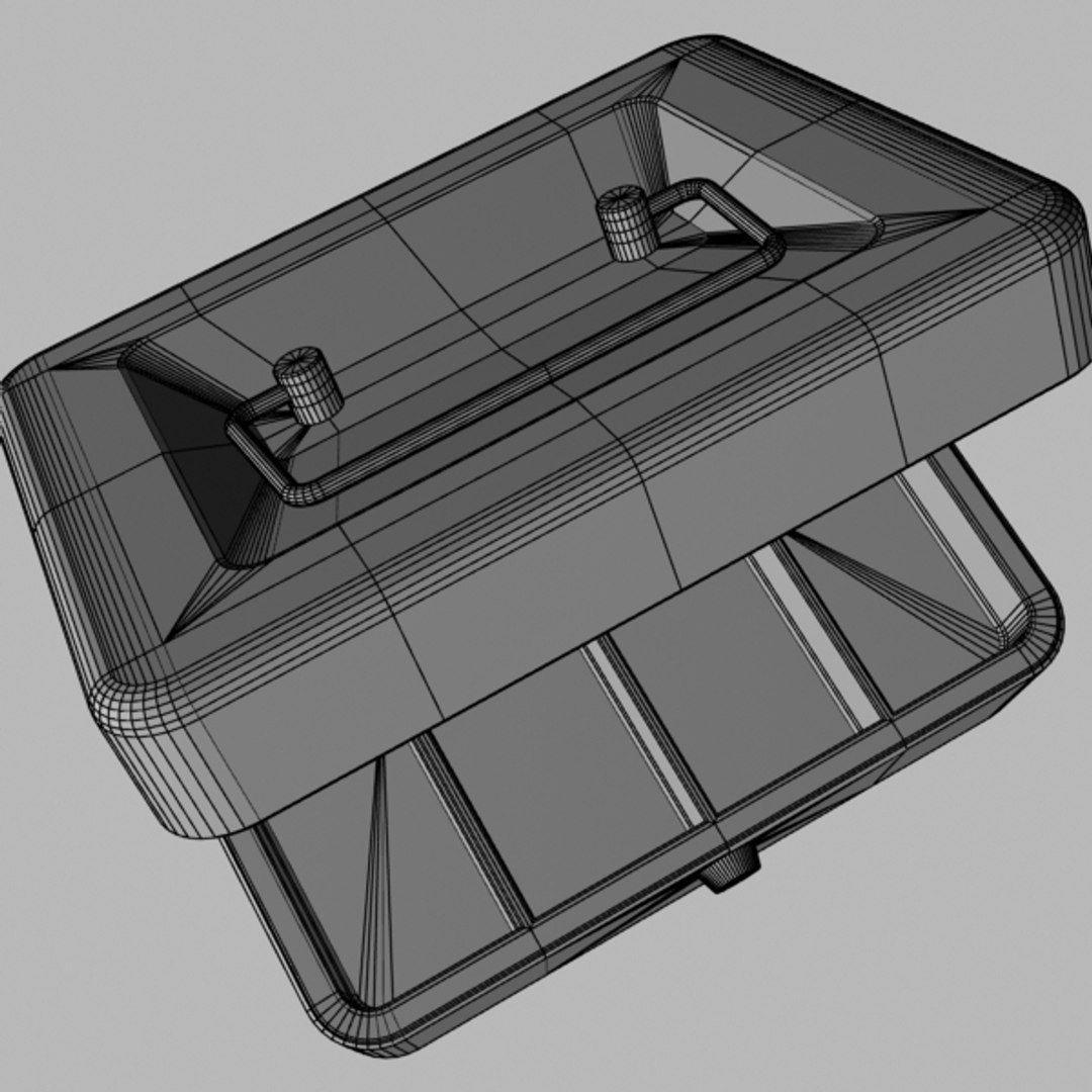 Cash Box 3d Model