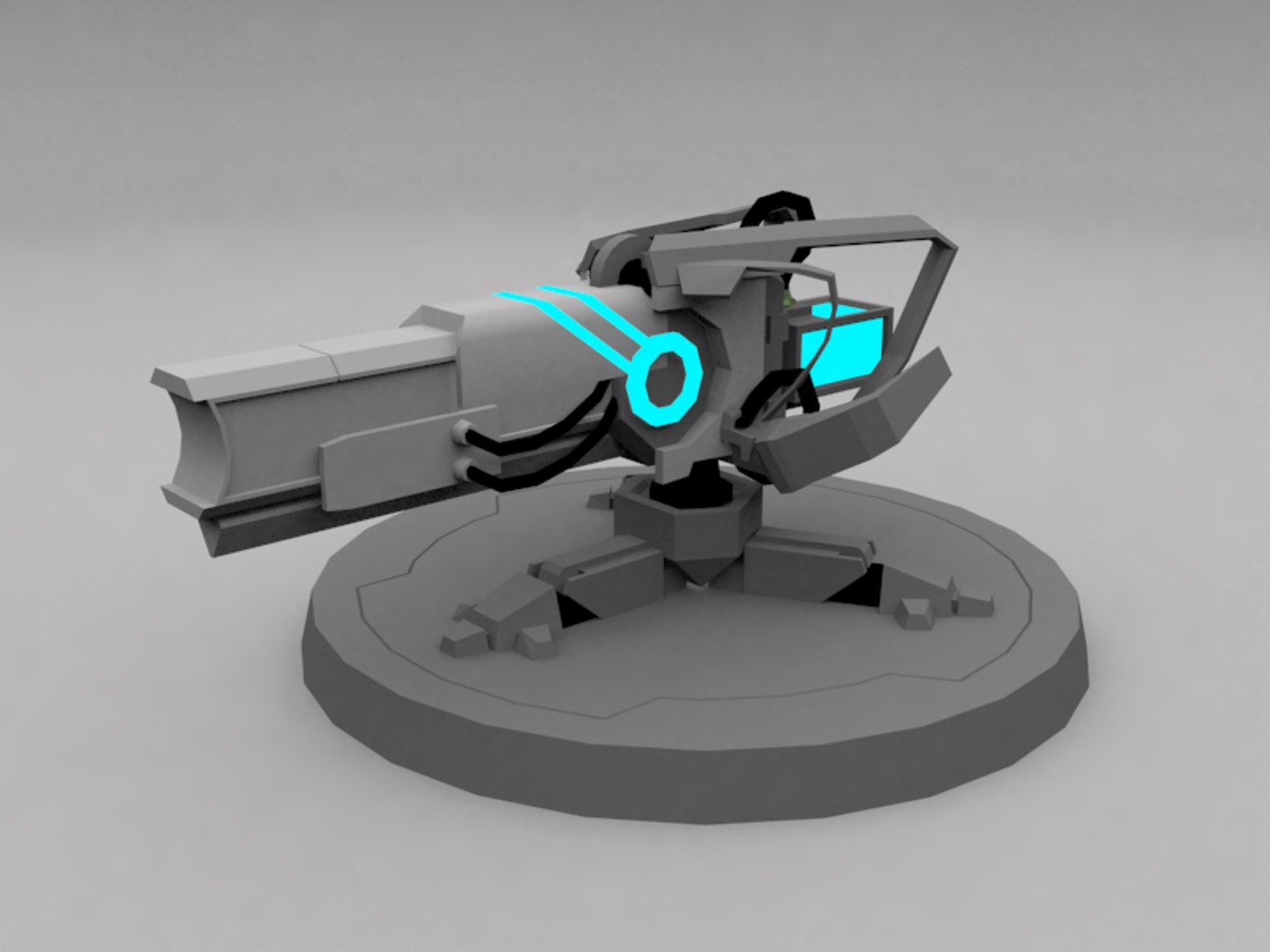 3ds Max Laser Turret