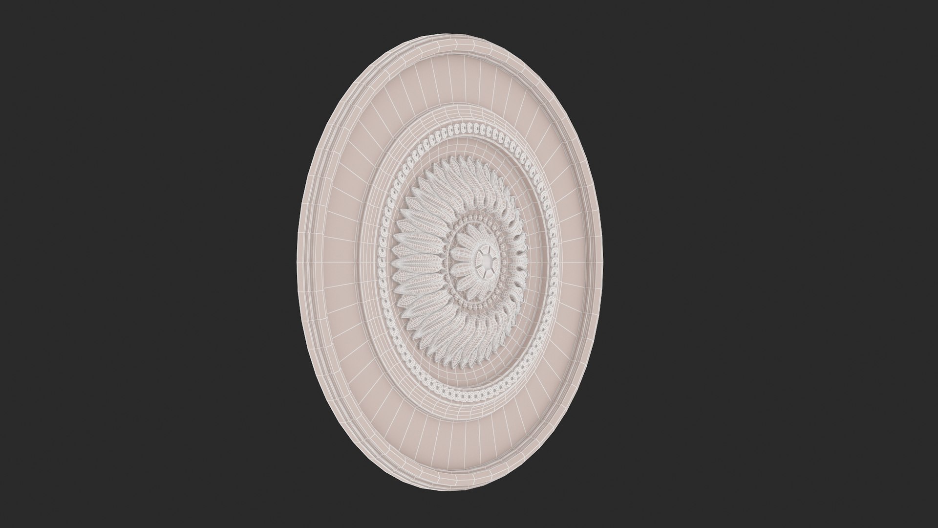 3D Model Classic Ceiling Medallion 44 - TurboSquid 1793214