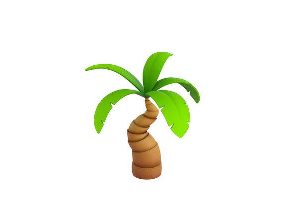 3D cartoon palm model - TurboSquid 1161491