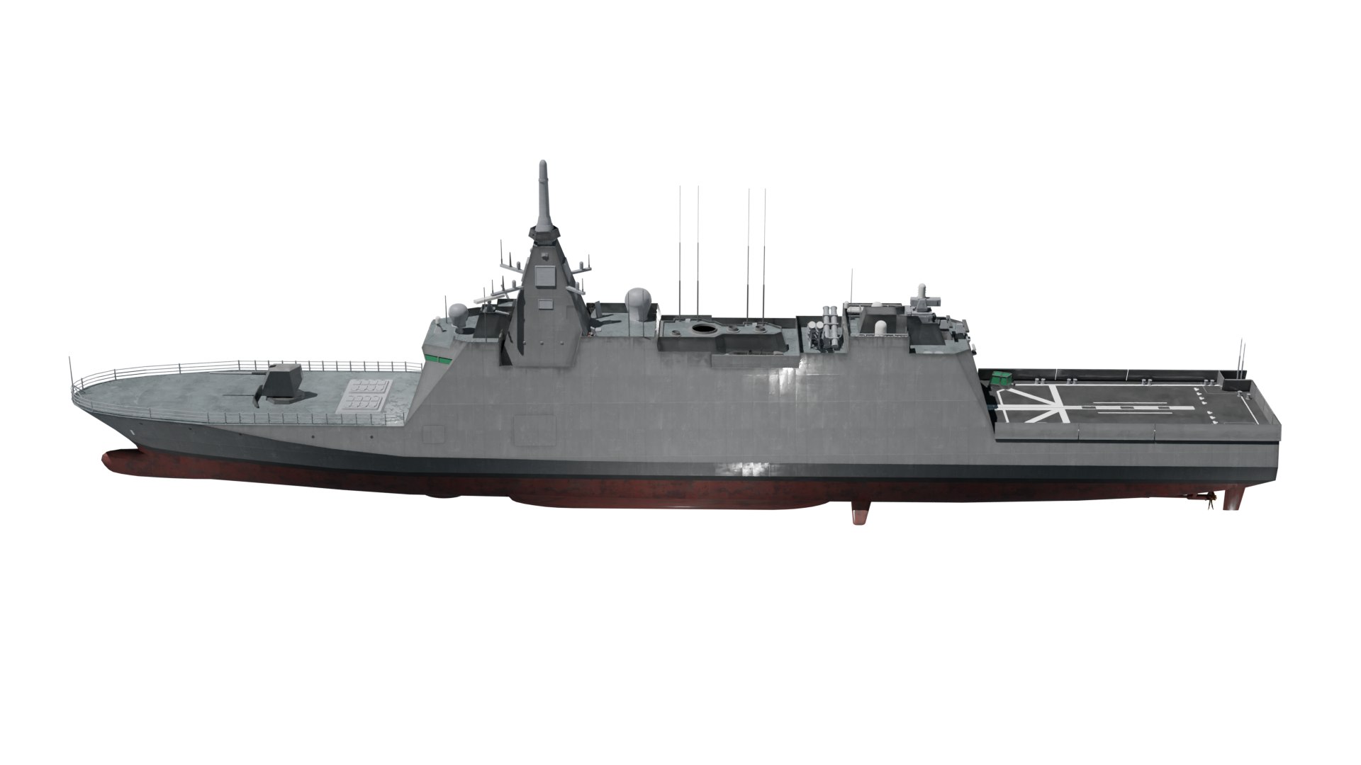 3D JMSDF Mogami Class Frigate - TurboSquid 2132641
