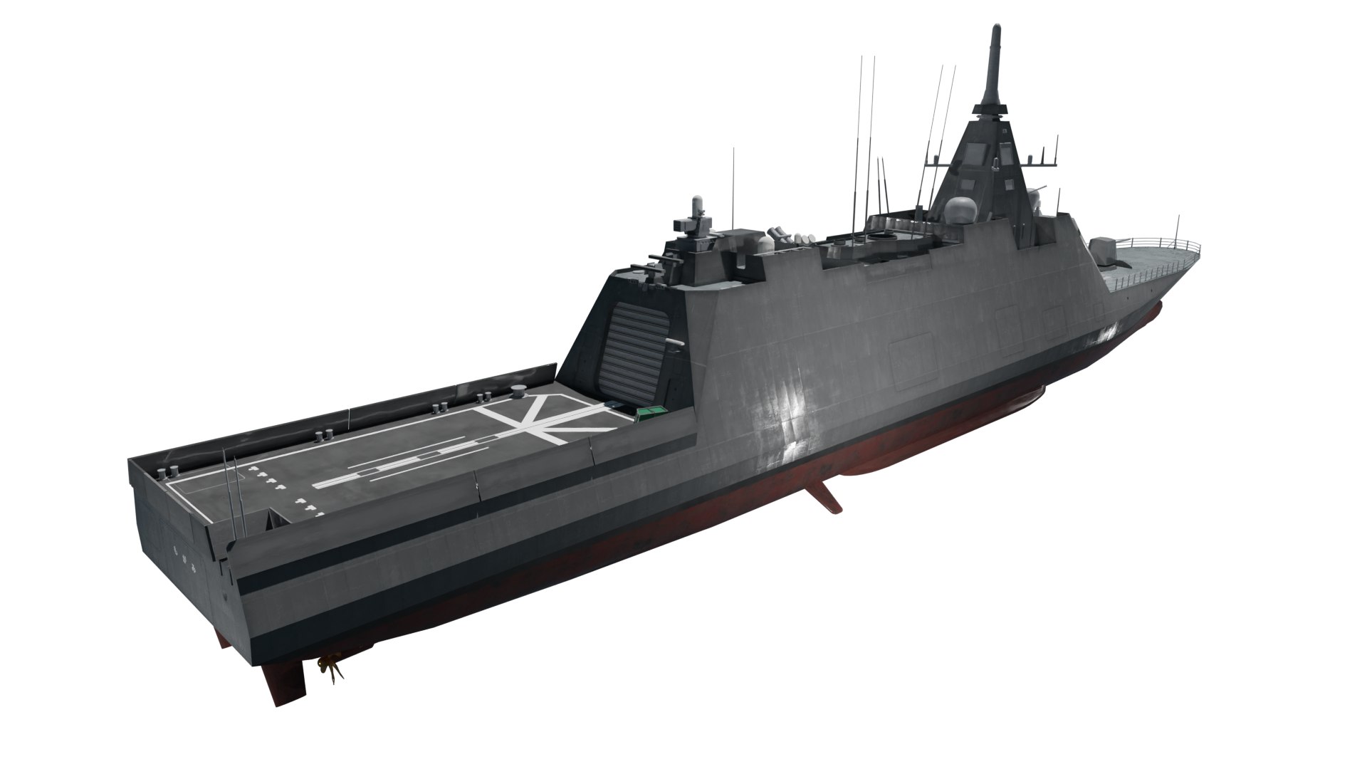 3D JMSDF Mogami Class Frigate - TurboSquid 2132641