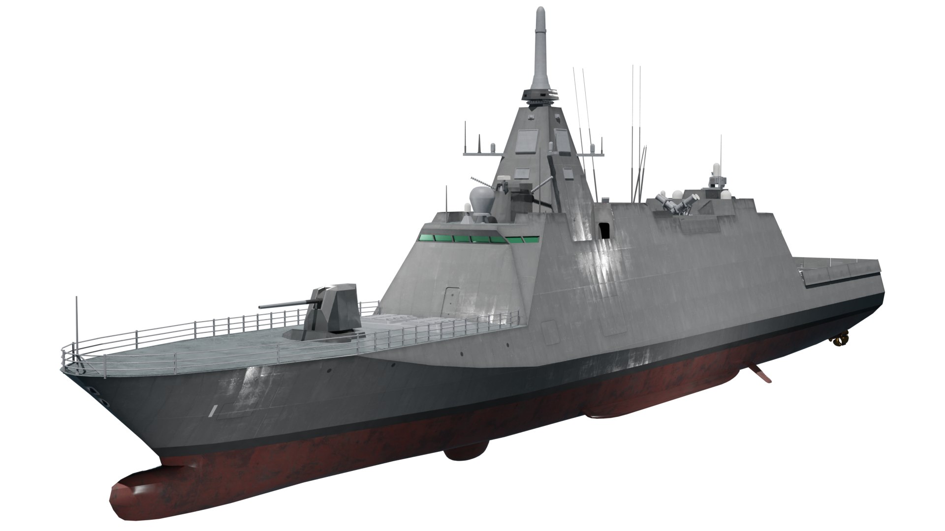 3D JMSDF Mogami Class Frigate - TurboSquid 2132641