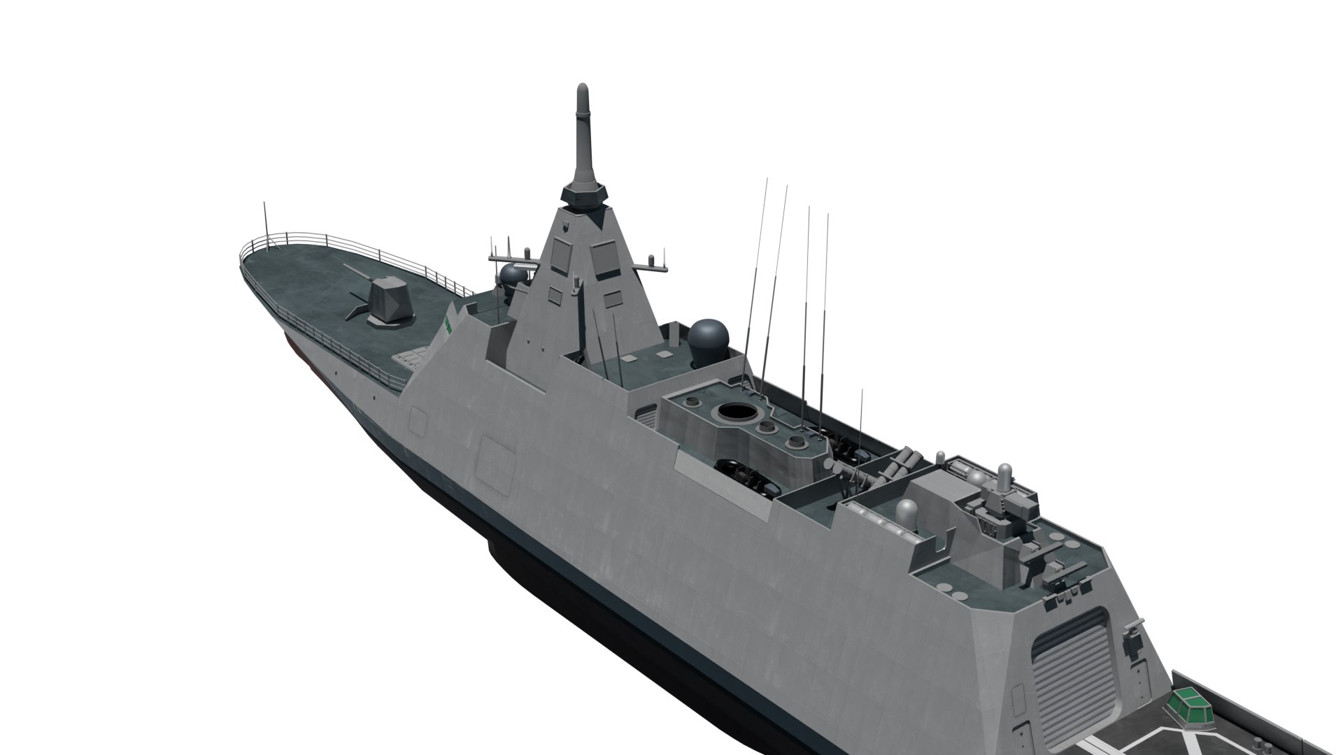 3D JMSDF Mogami class frigate - TurboSquid 2132641