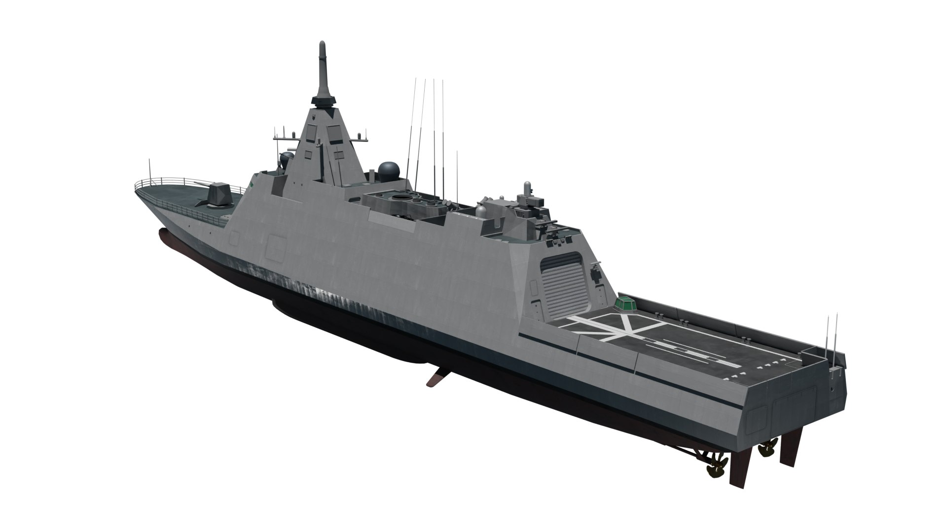 3D JMSDF Mogami class frigate - TurboSquid 2132641