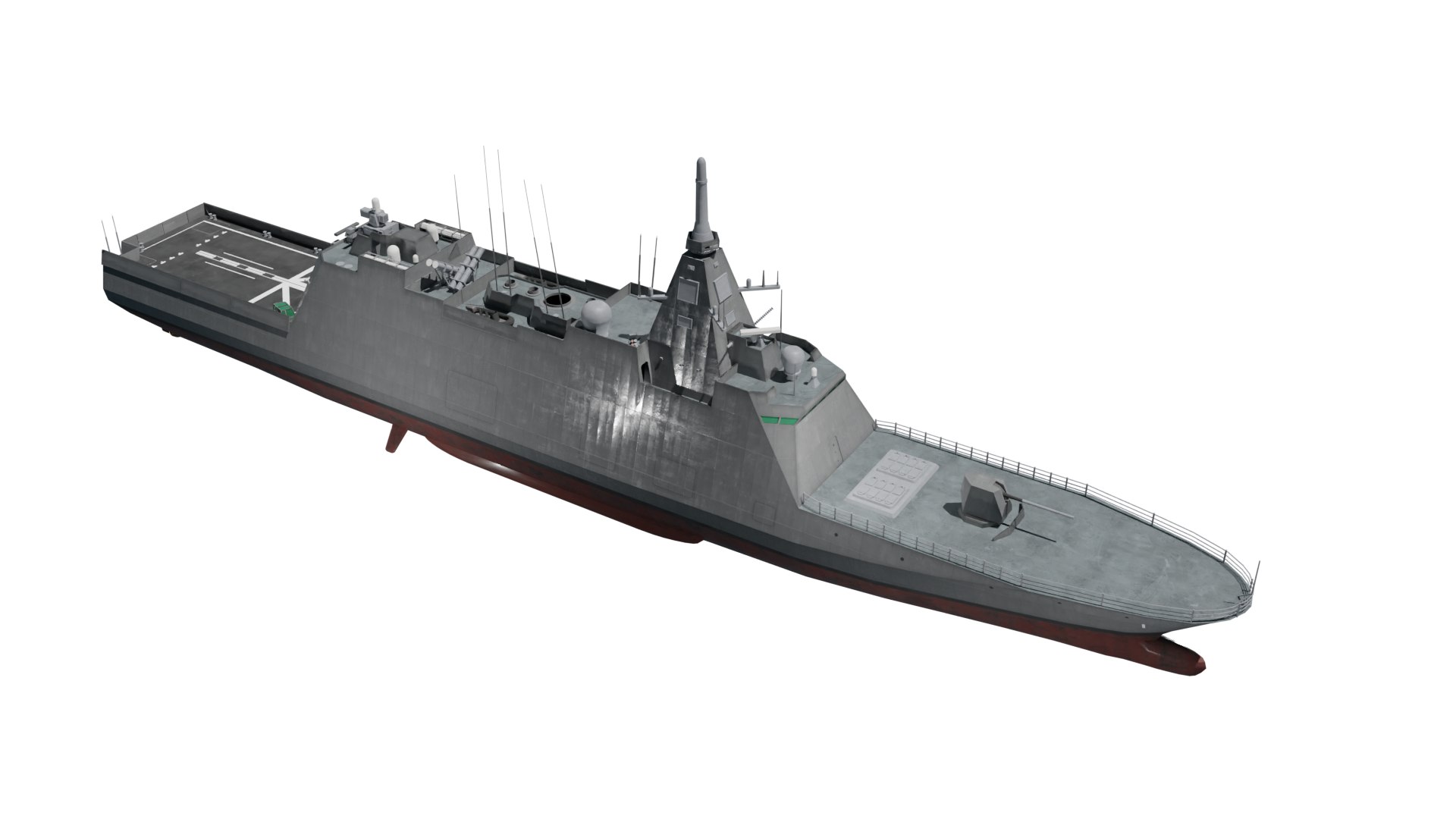 3D JMSDF Mogami Class Frigate - TurboSquid 2132641