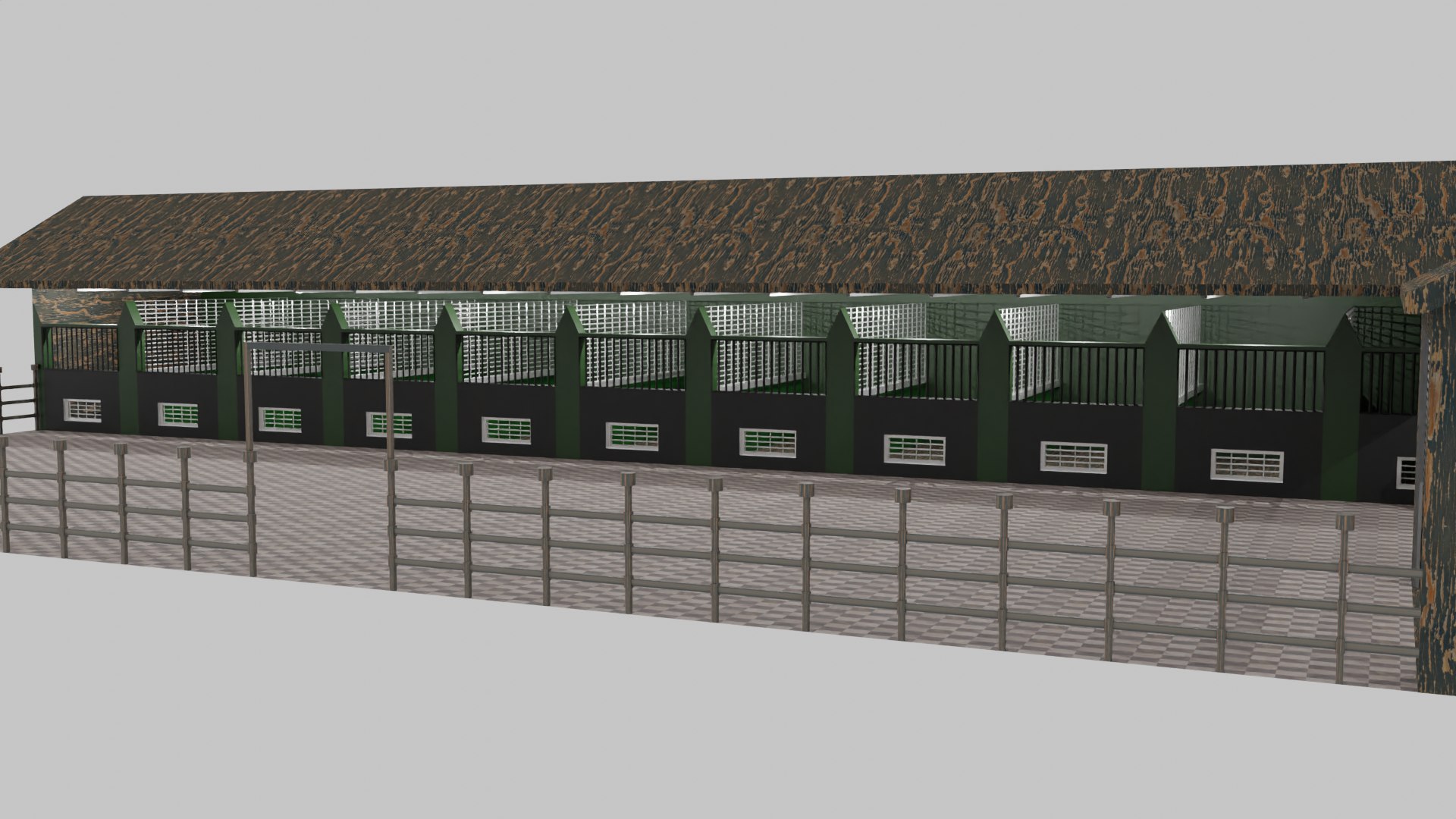 Horse Stable Model - TurboSquid 2159143