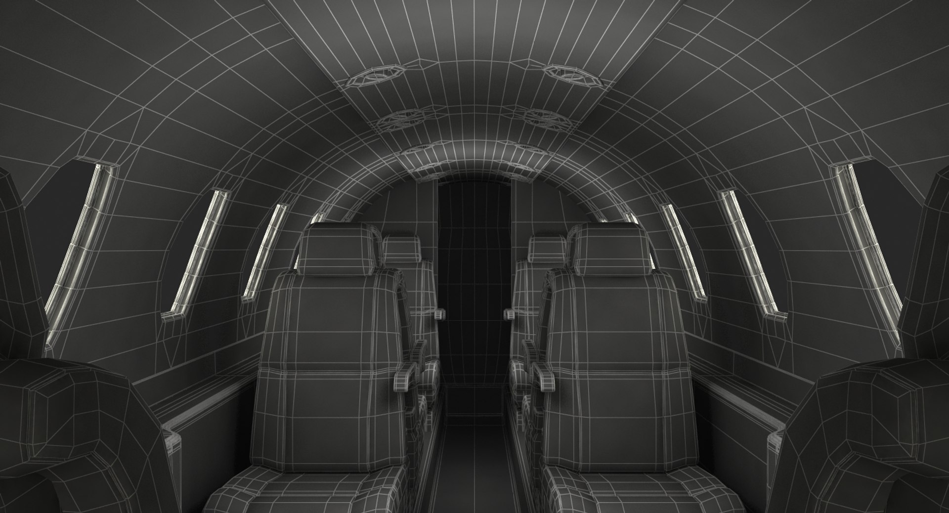 3D Model Business Jet Interior - TurboSquid 1258123