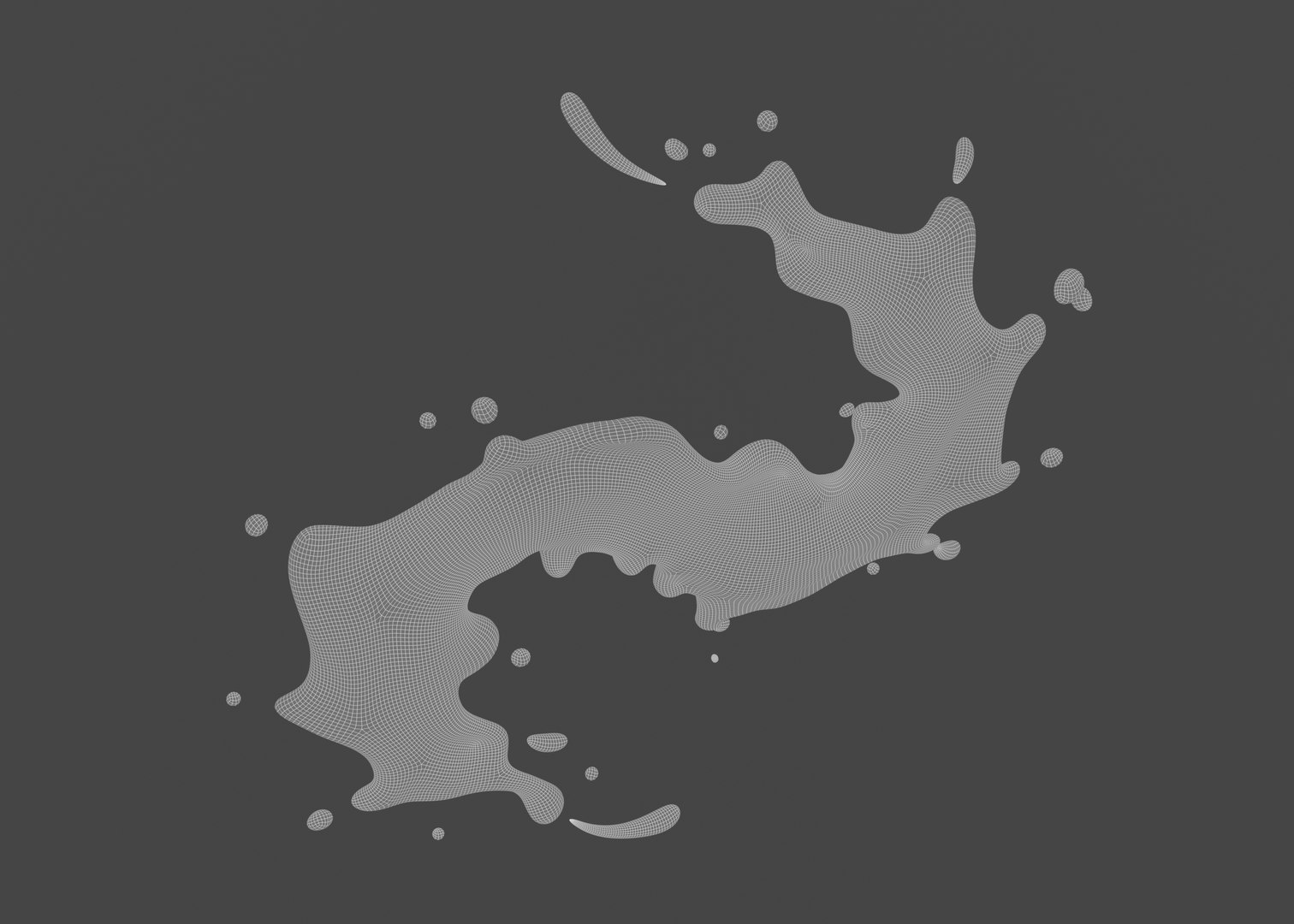 Water Curve Splash 3D Model - TurboSquid 2126834