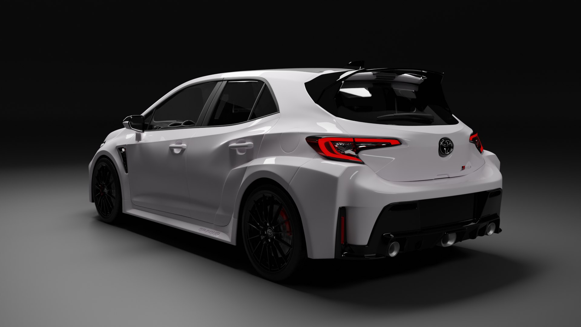 3D Model TOYOTA COROLLA GR CIRCUIT EDITION WHITE - TurboSquid 2343215