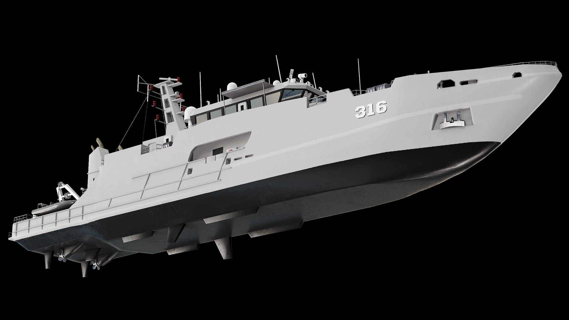 3D ADV Cape Naturaliste Cape-Class Patrol Boat - TurboSquid 2156471