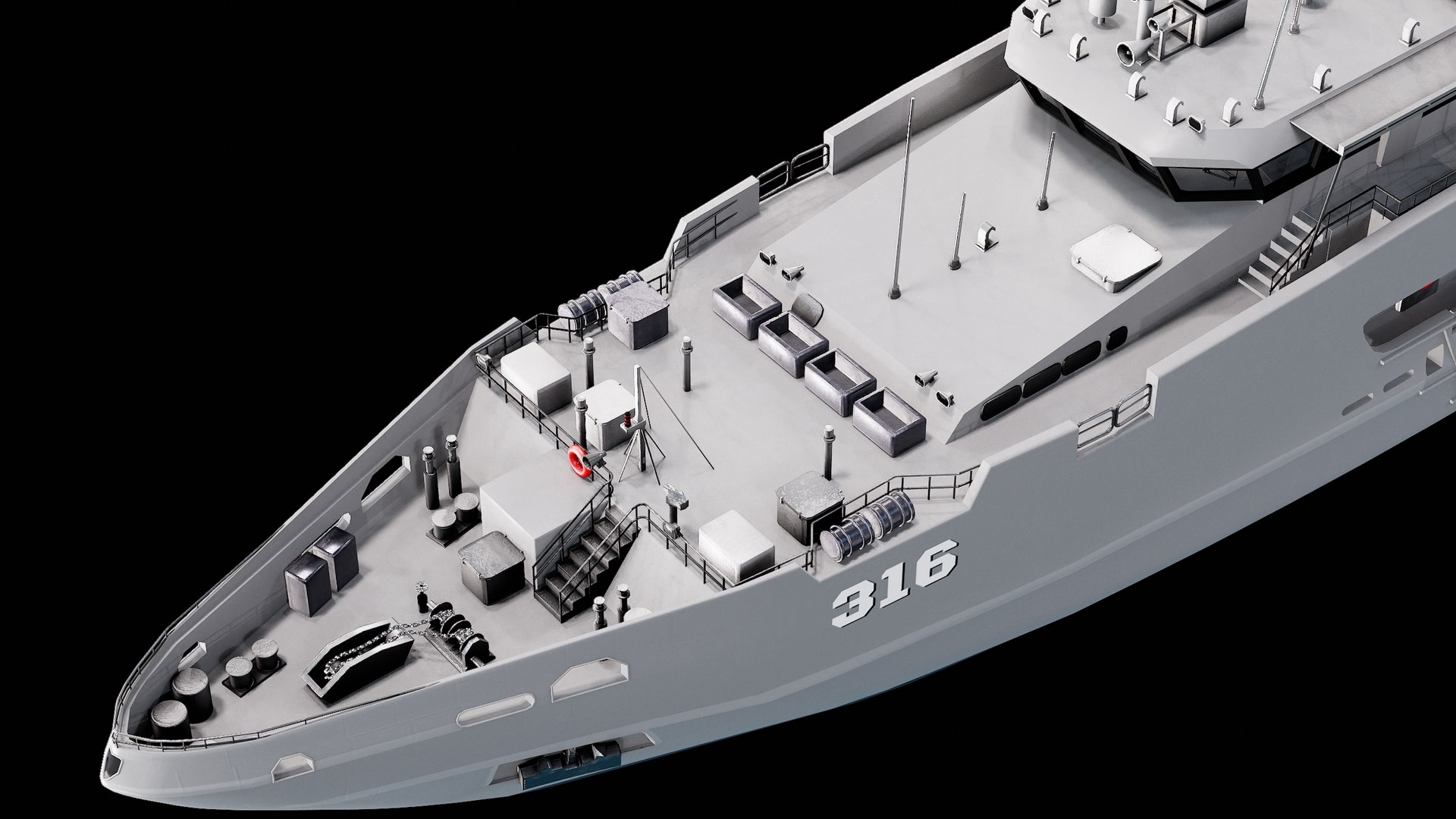 3D ADV Cape Naturaliste Cape-Class Patrol Boat - TurboSquid 2156471