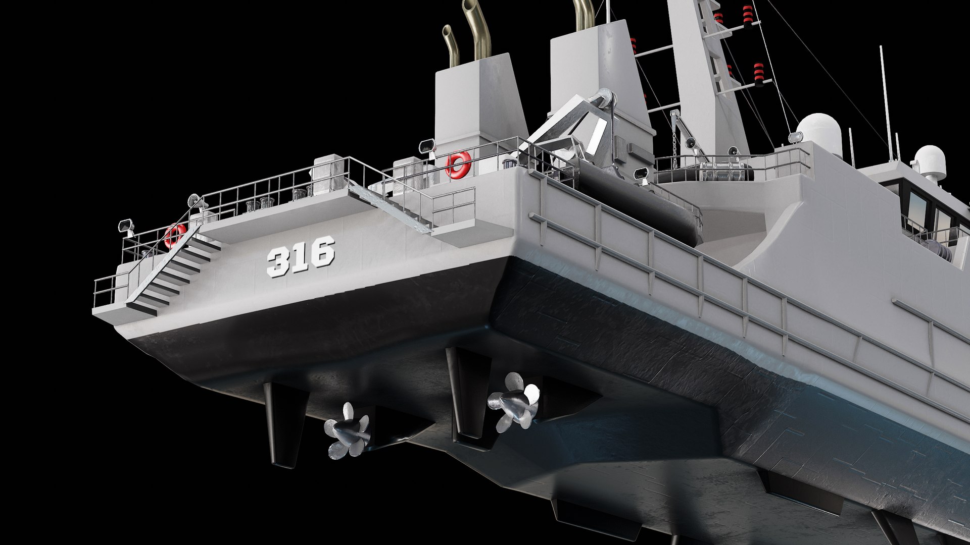 3D ADV Cape Naturaliste Cape-Class Patrol Boat - TurboSquid 2156471