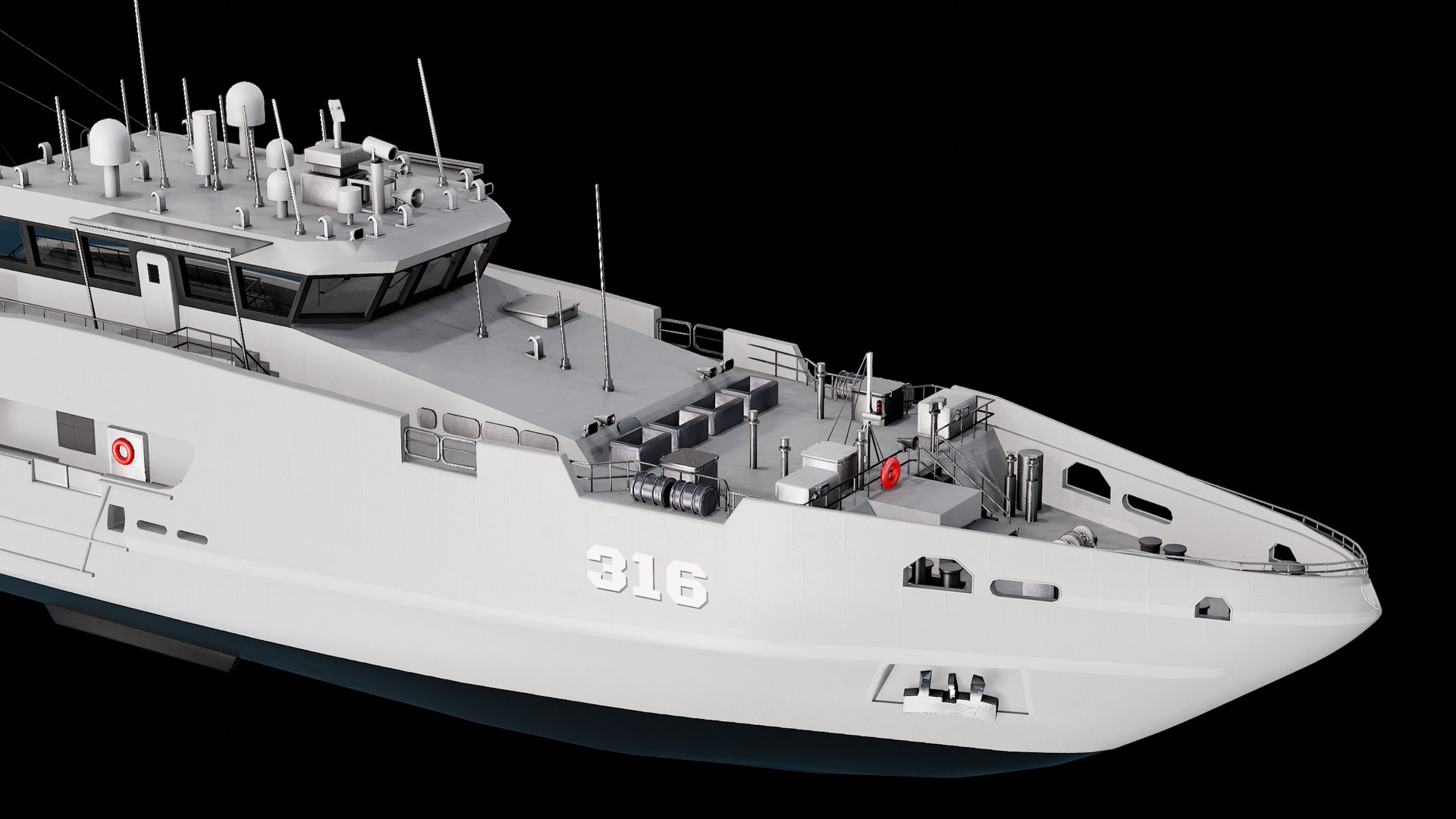 3D ADV Cape Naturaliste Cape-Class Patrol Boat - TurboSquid 2156471
