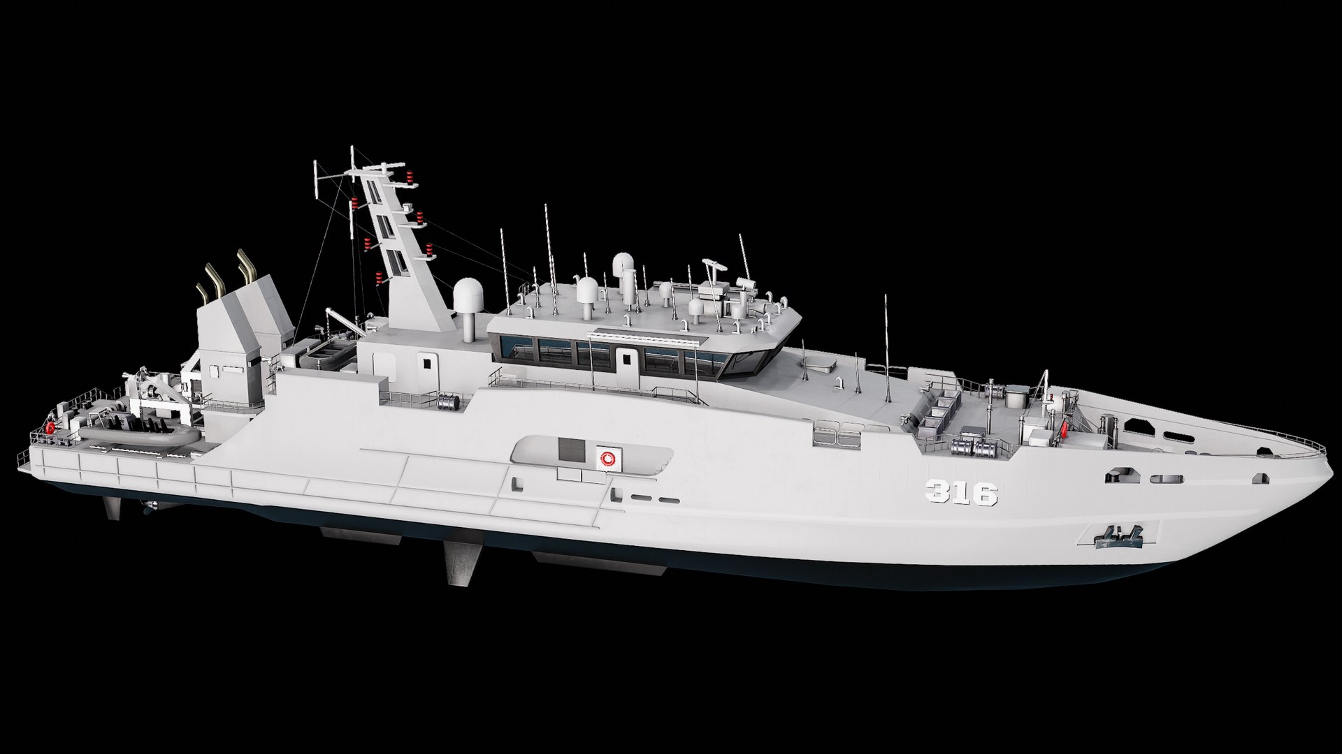 3D ADV Cape Naturaliste Cape-Class Patrol Boat - TurboSquid 2156471