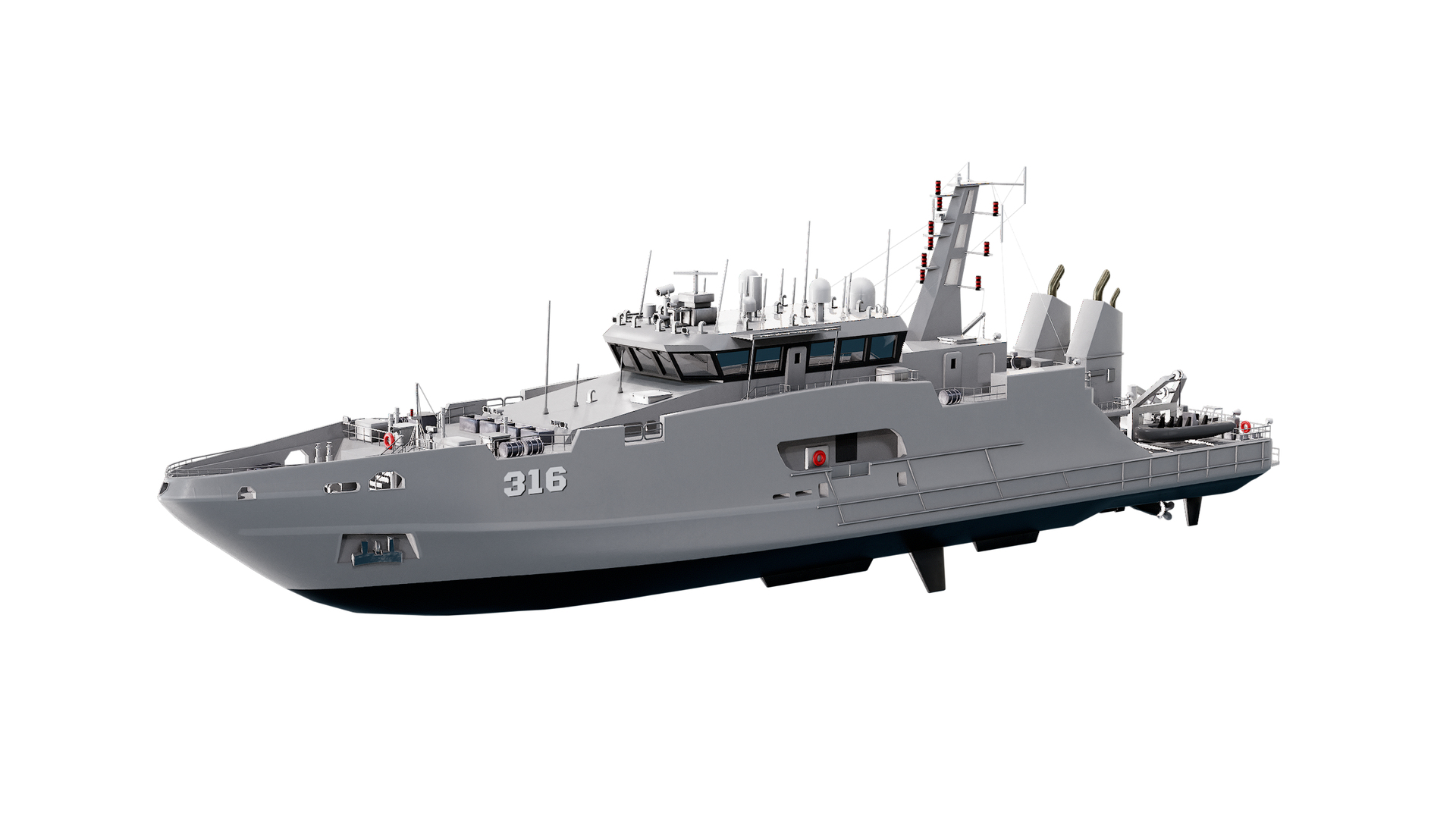 ADV 케이프 내추럴리스트 케이프급 순찰선 3D 모델 - TurboSquid 2156471