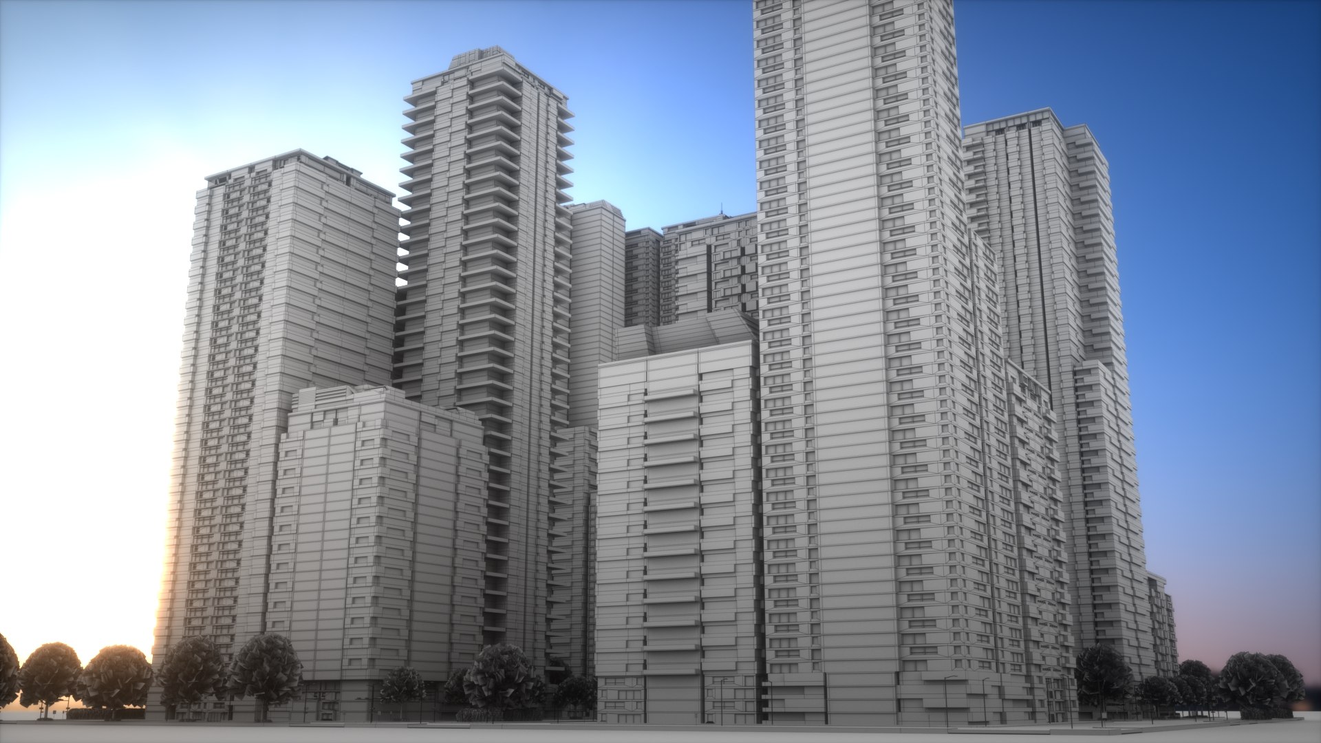 3D City Block Type B37 Model - TurboSquid 2092366