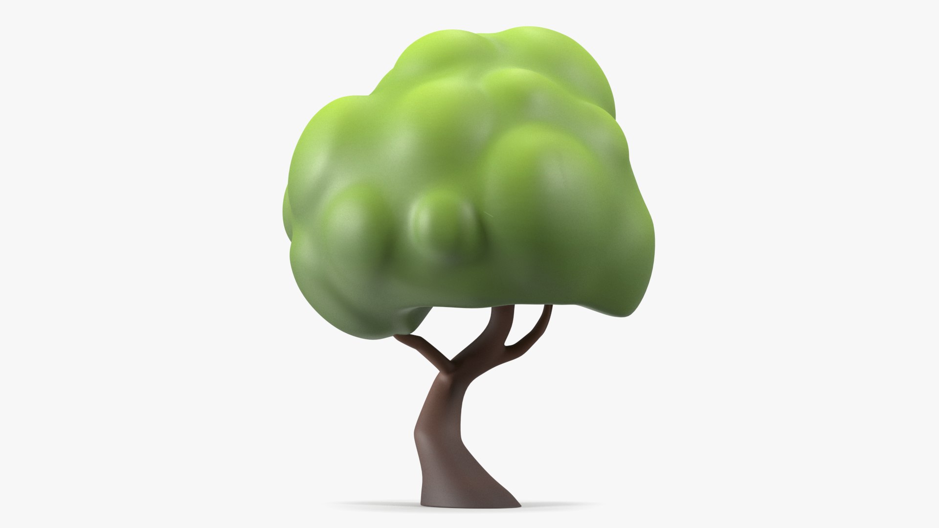 Cartoon Maple Tree Simple Coloring 3D - TurboSquid 2169100