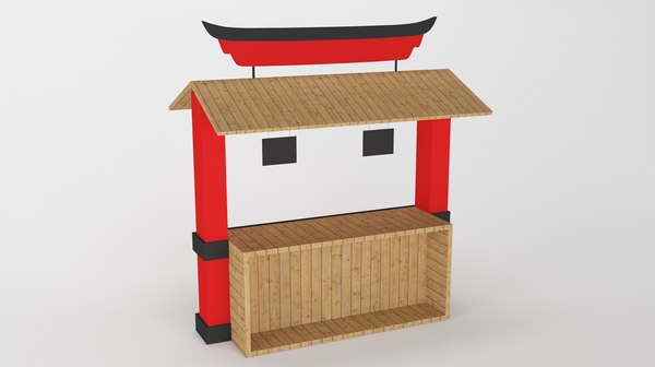 3D sushi stand model - TurboSquid 1727160