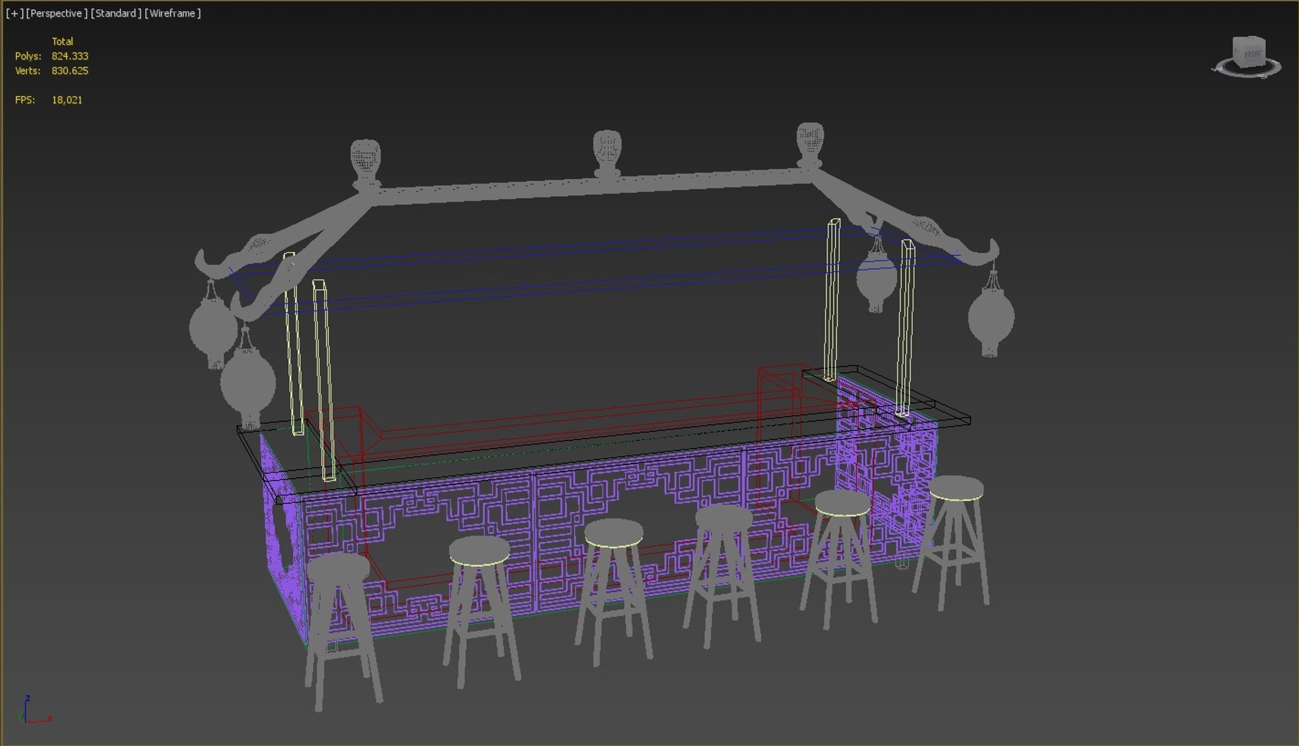 3D Sushi Stand Model - TurboSquid 1727160