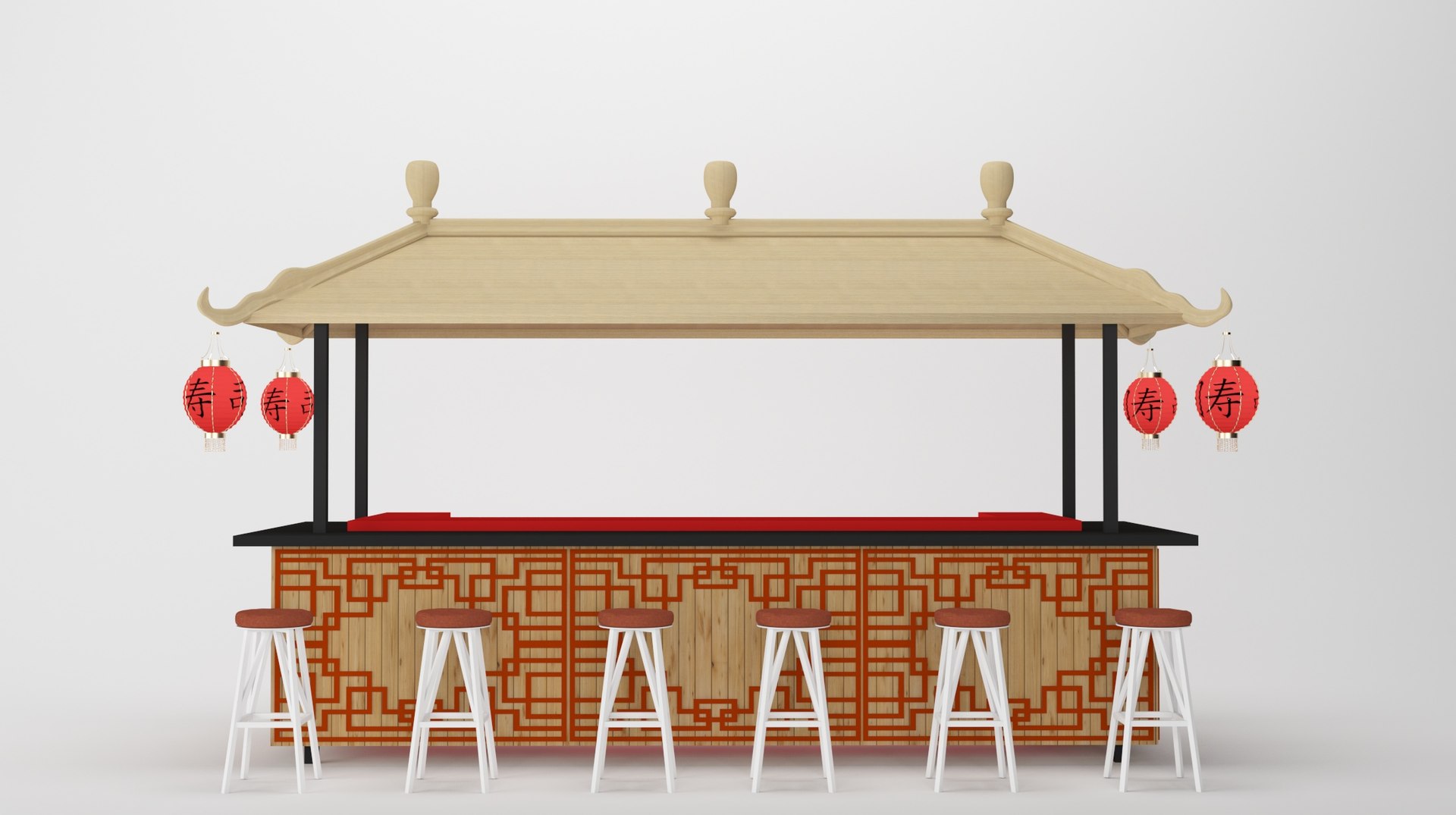 3D Sushi Stand Model - TurboSquid 1727160