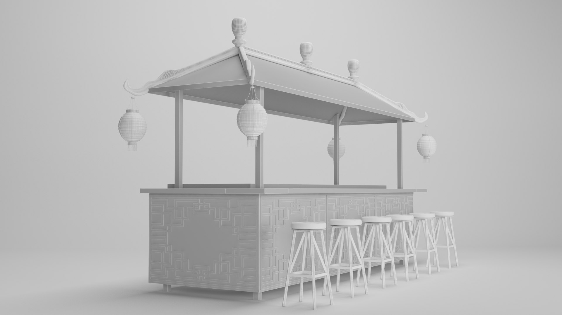 3D Sushi Stand Model - TurboSquid 1727160