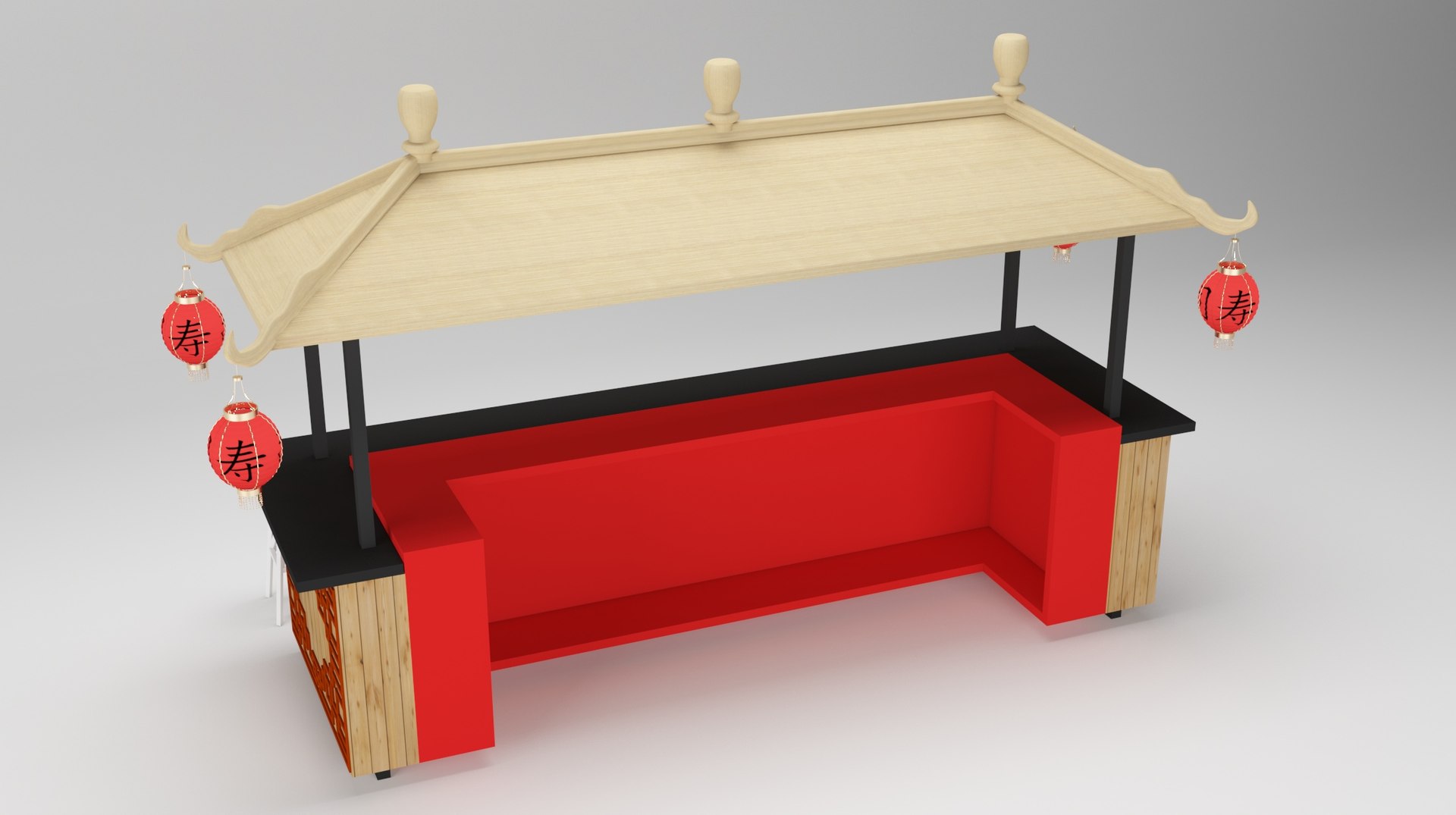 3D Sushi Stand Model - TurboSquid 1727160