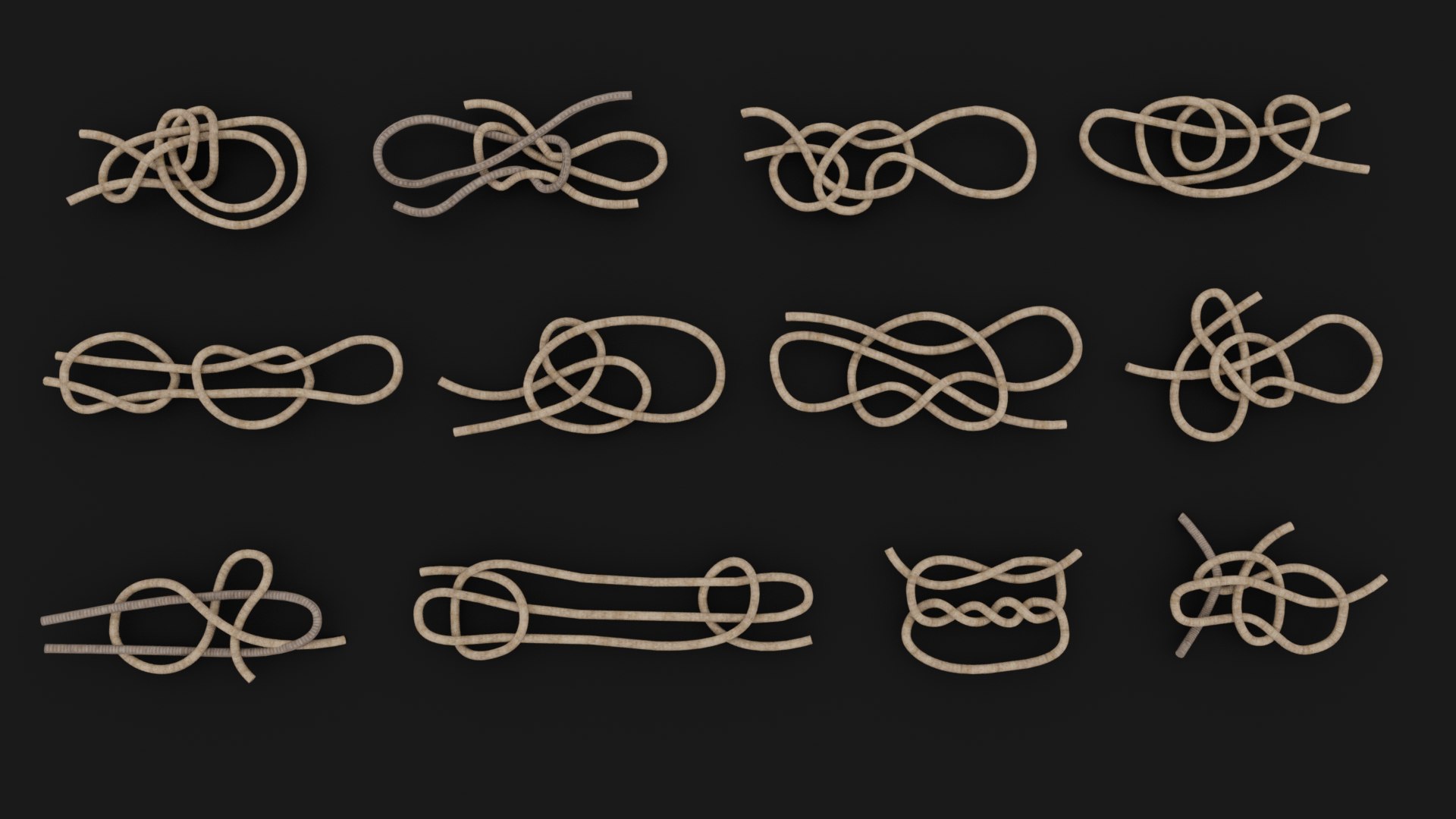 3D Model Strong Rope Knot 3 - TurboSquid 2186867
