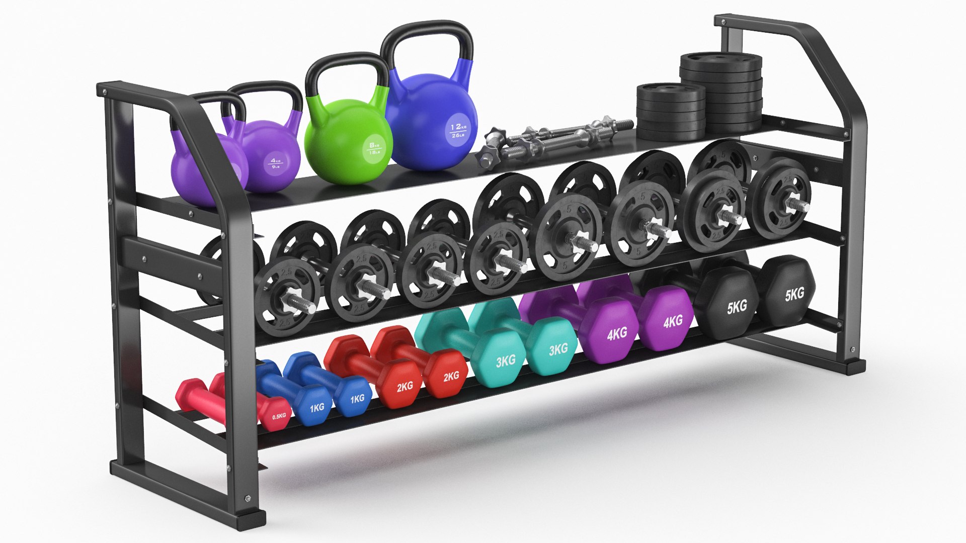 Weightlifting Collection 3D Model - TurboSquid 2110006