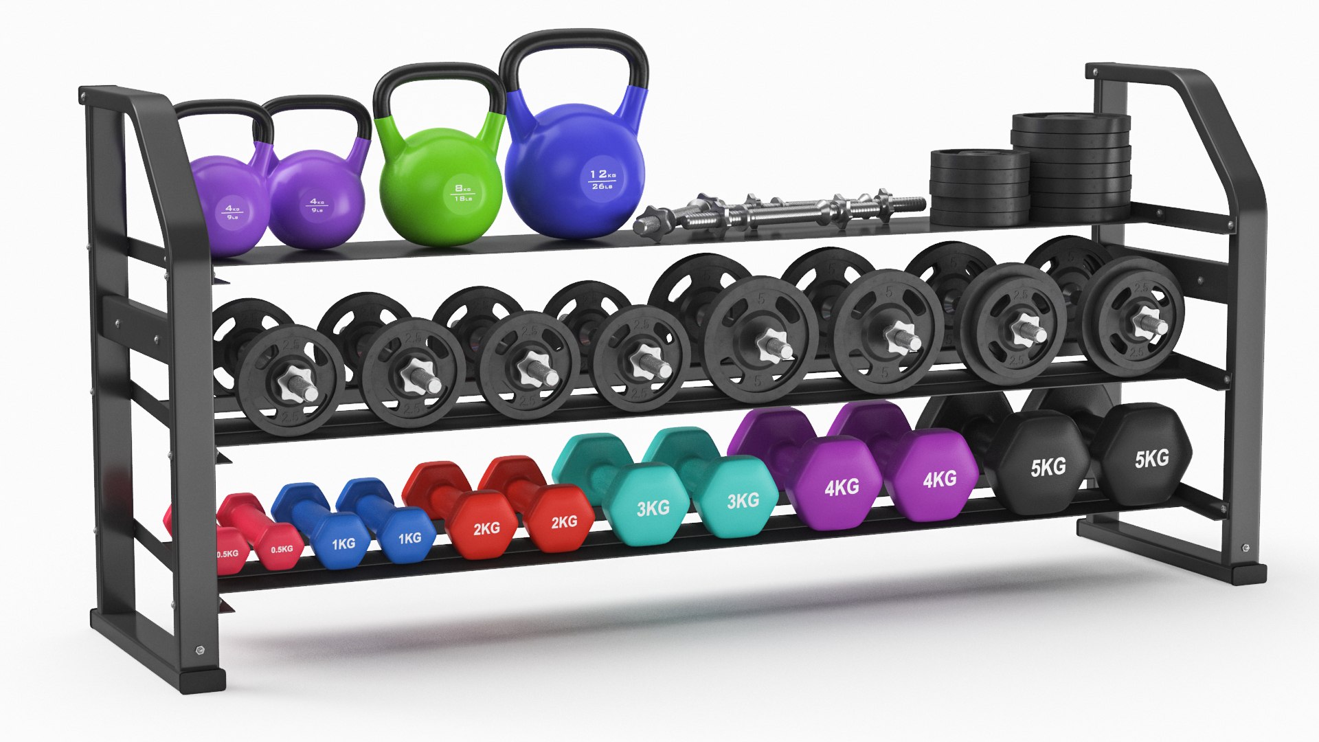 Weightlifting Collection 3D Model - TurboSquid 2110006