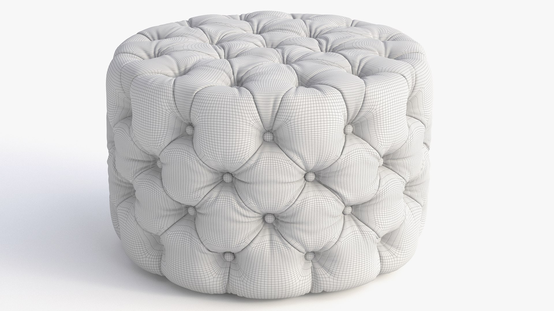 3D Pouf Chesterfield Model - TurboSquid 1848151