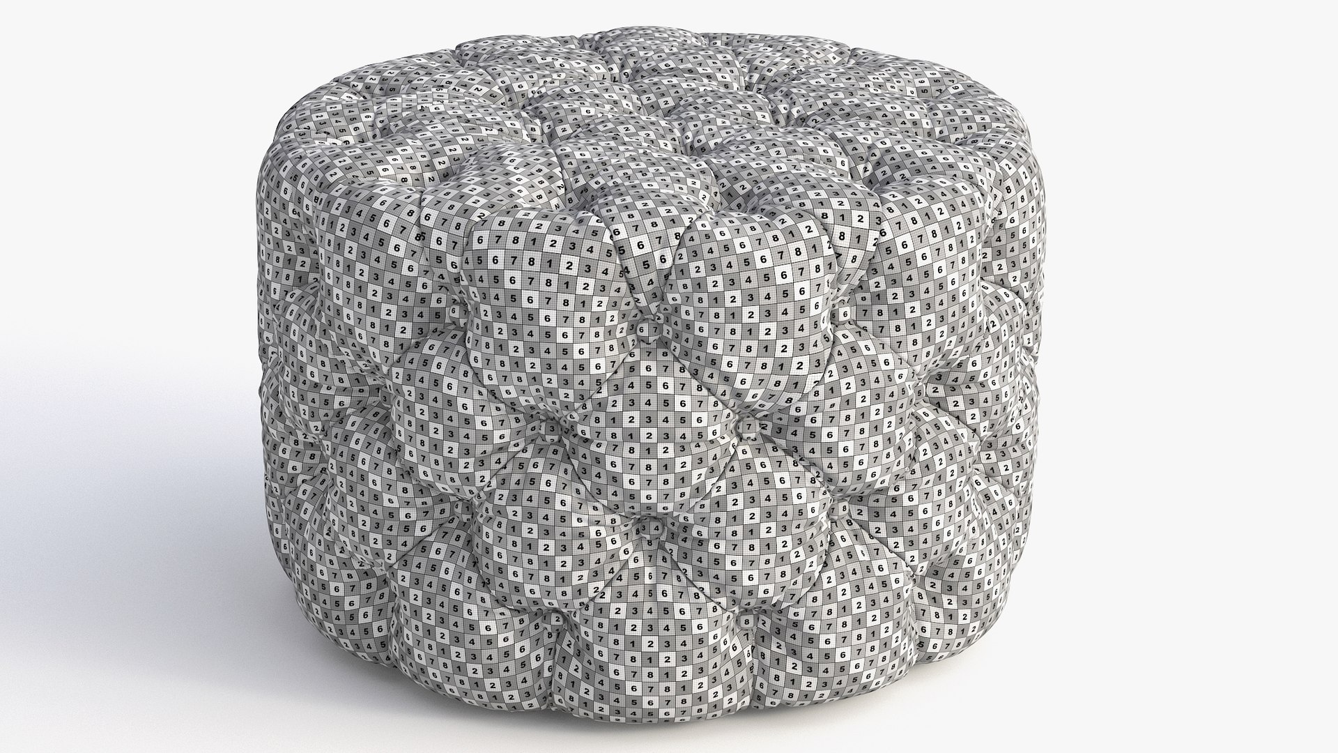 3D Pouf Chesterfield Model - TurboSquid 1848151