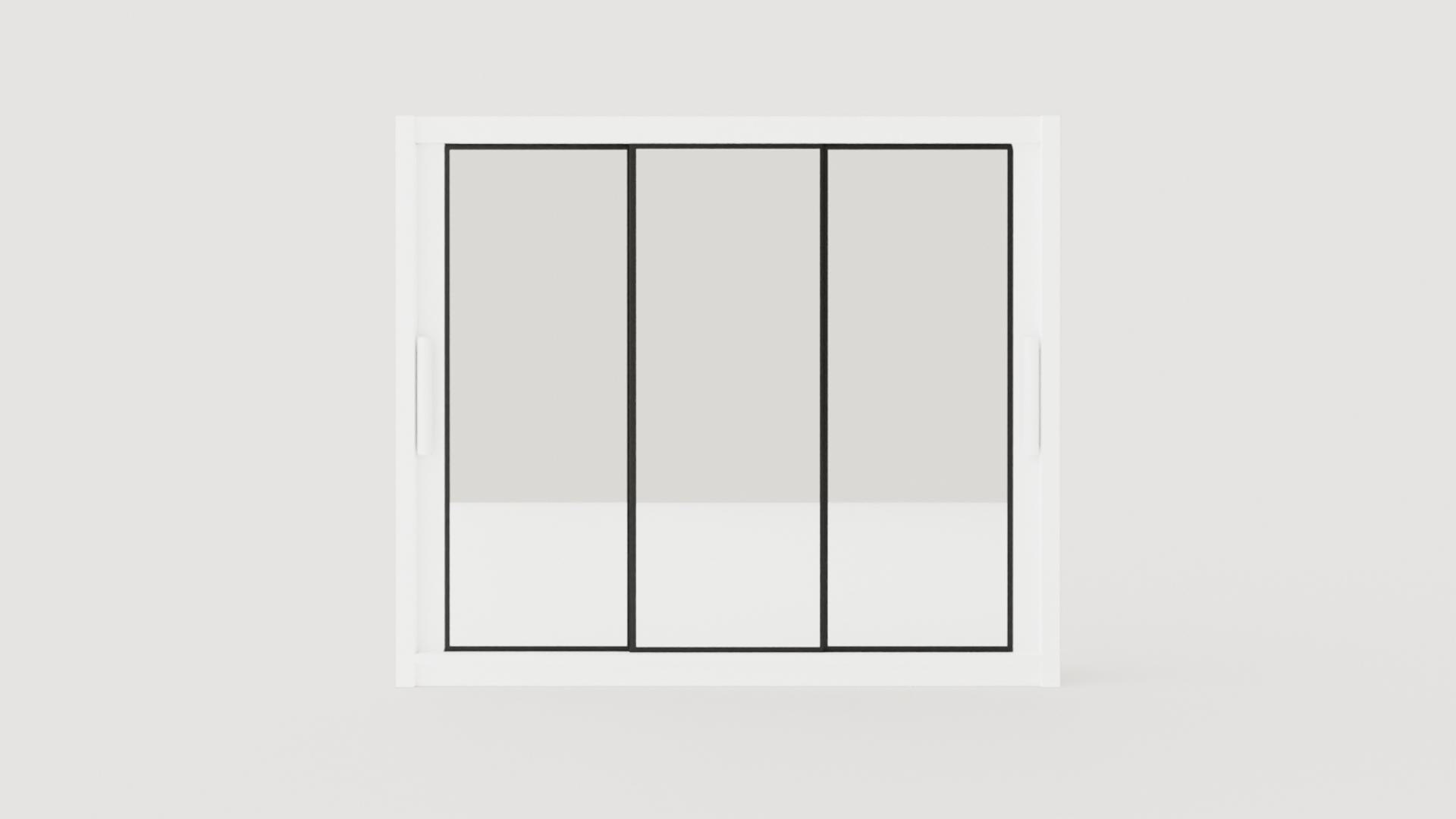 3D Model Sia Wardrobe 250 Cm Sliding Doors Mirrors - TurboSquid 2233321