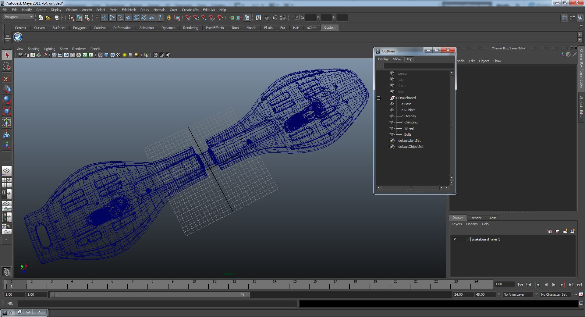 Snakeboard Snake Board 3D Model - TurboSquid 1164249