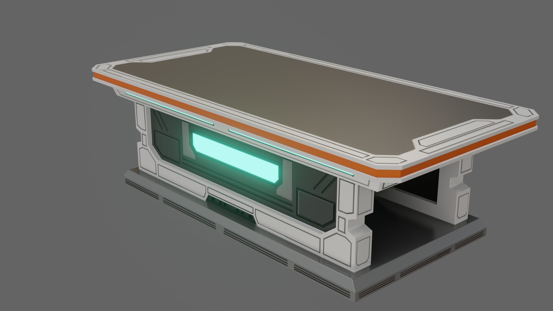 3D Sci-Fi Work Bench - Low Poly - Game Ready - PBR Model - TurboSquid ...