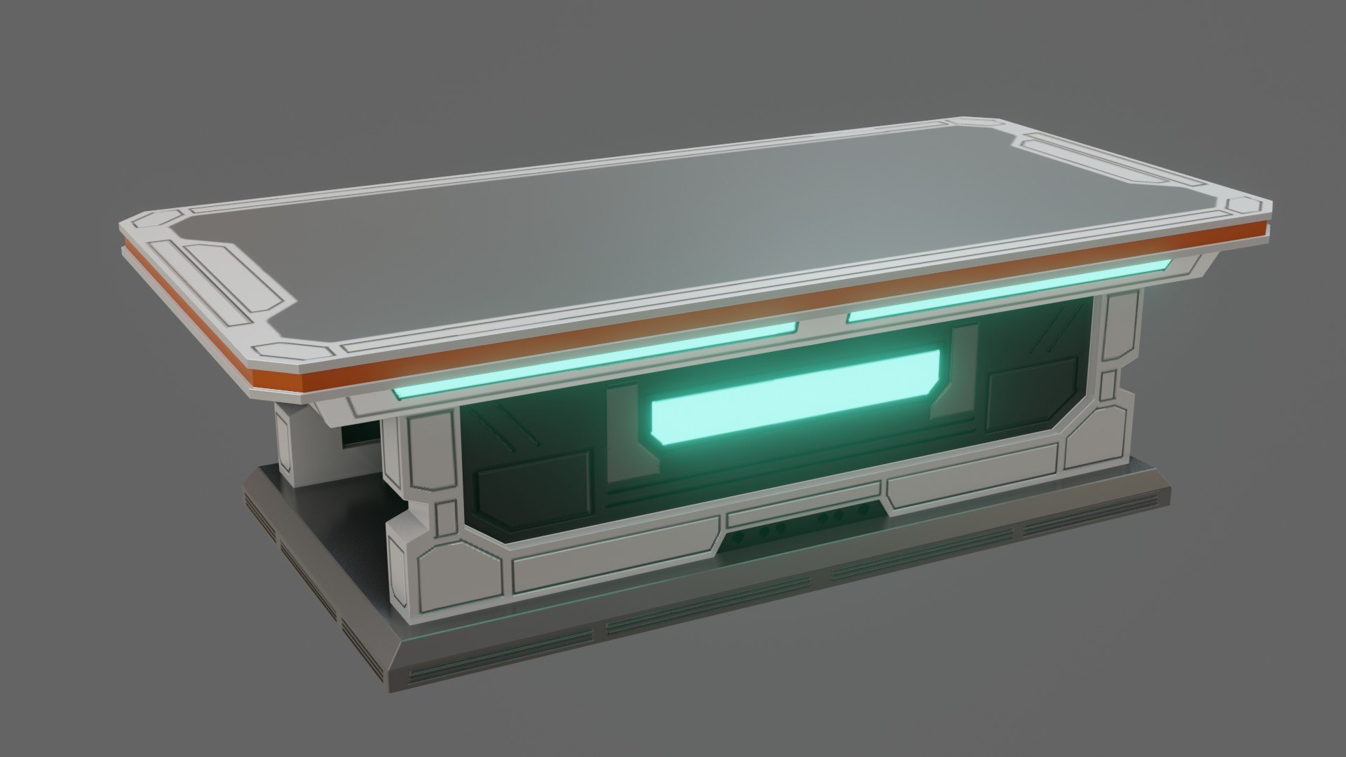 3D Sci-Fi Work Bench - Low Poly - Game Ready - PBR Model - TurboSquid ...