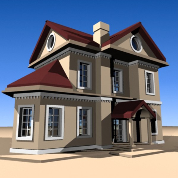 triplex villa 3d max