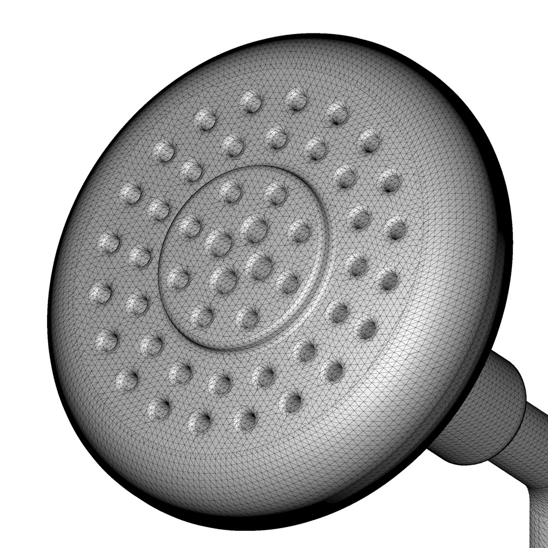 3D Plastic Luxury Shower Head - TurboSquid 2130008