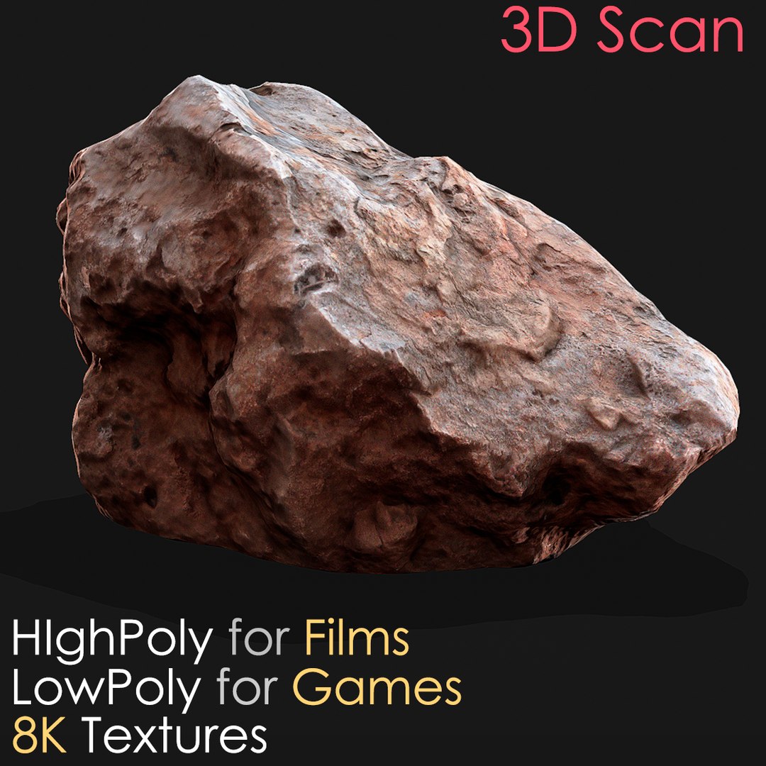 3D Photogrammetry Scan Stone 08 Model - TurboSquid 1321356