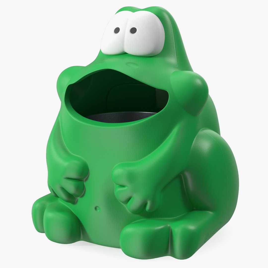 3D Frog-Shaped Trash Can model - TurboSquid 2078598