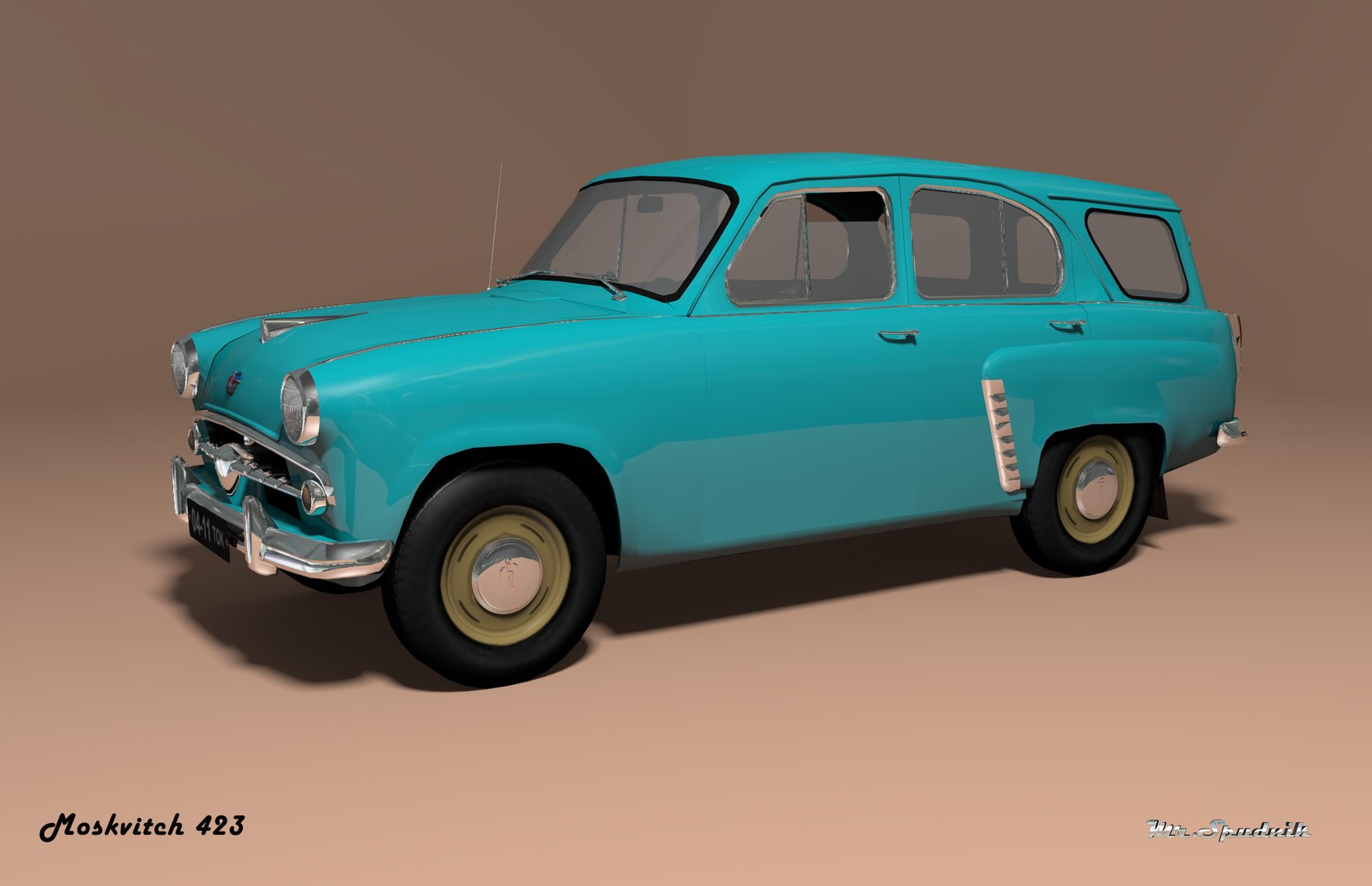 3ds mzma 423 moskvitch