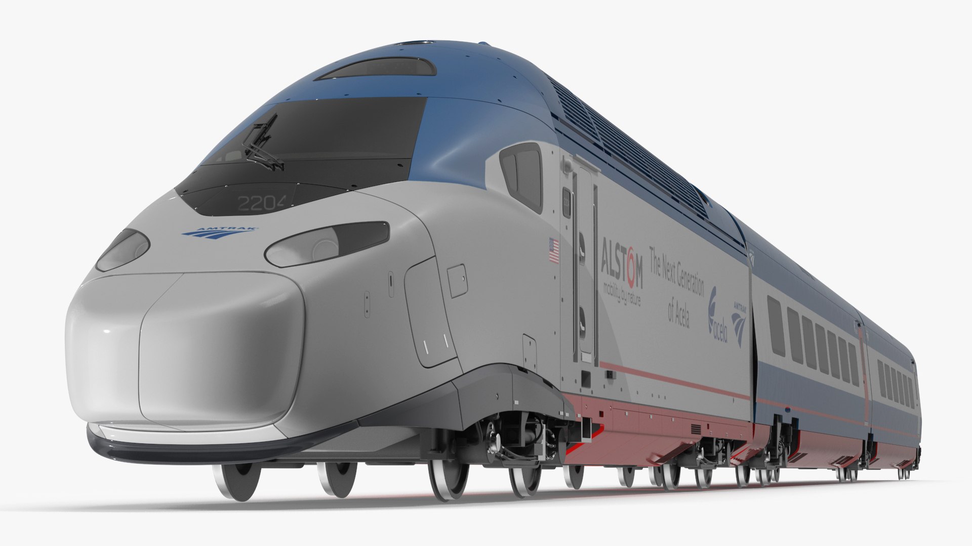 Train Amtrak Alstom Avelia Liberty Rigged 3D model - TurboSquid 2102925