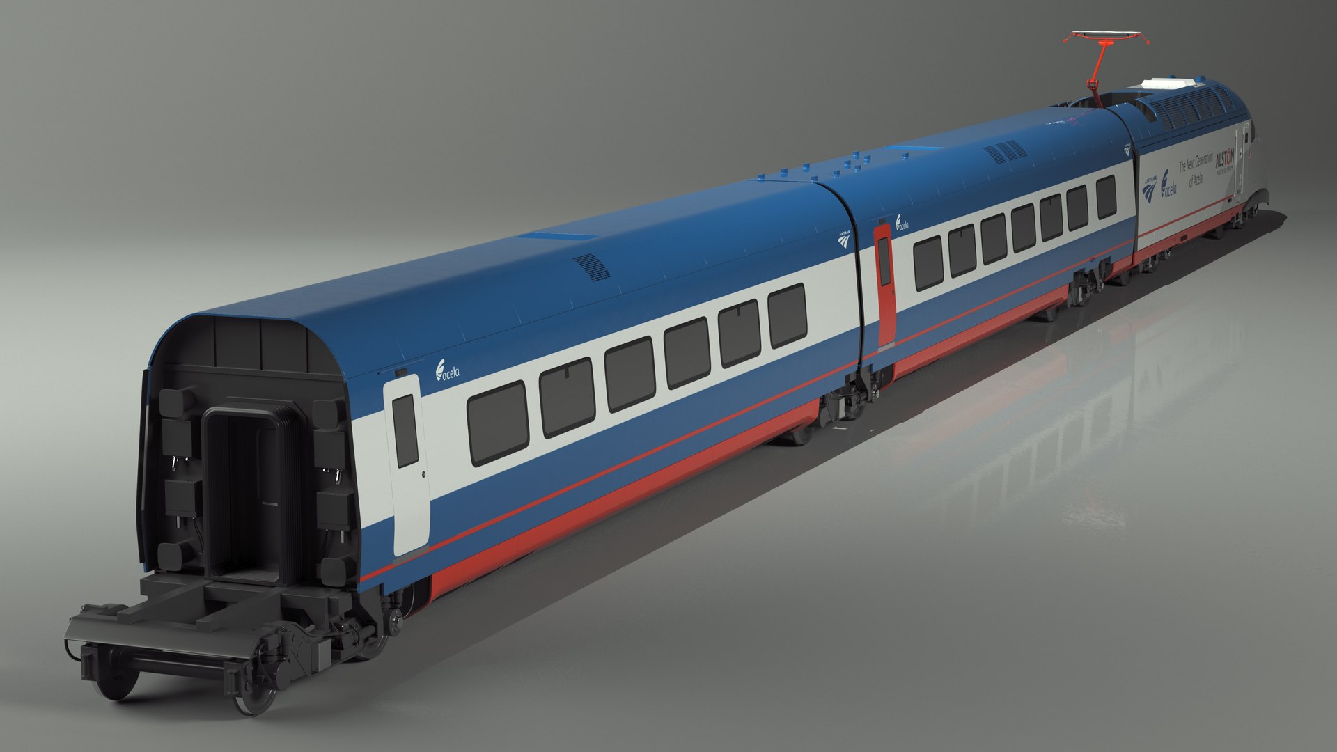 Train Amtrak Alstom Avelia Liberty Rigged 3D model - TurboSquid 2102925