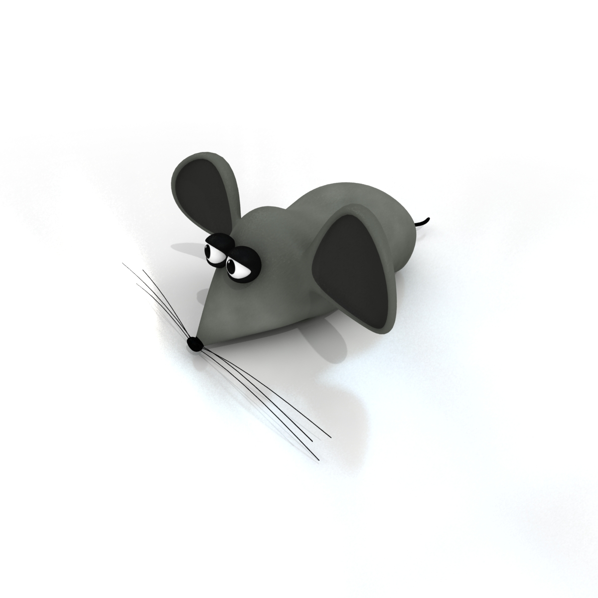 cartoon mouse rigged 3d max