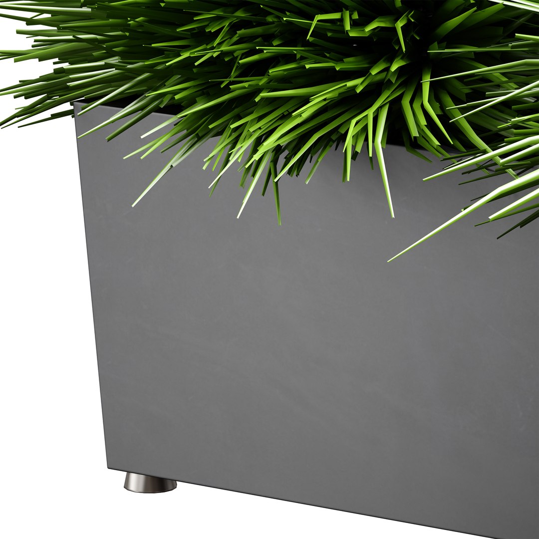 Grass in pots Plants in boxes model - TurboSquid 2153294