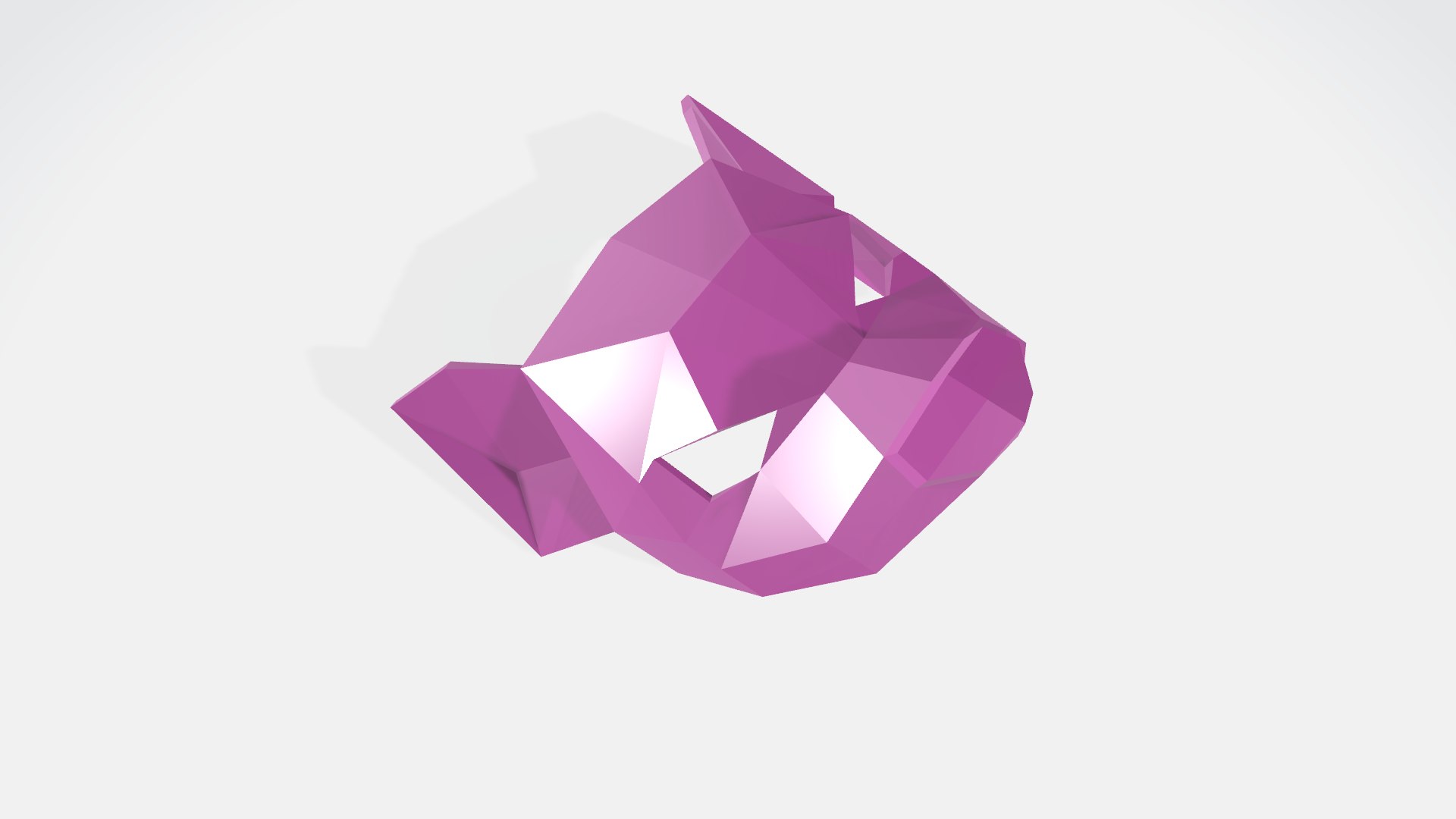 Low Poly Pig Mask 3D - TurboSquid 2315468