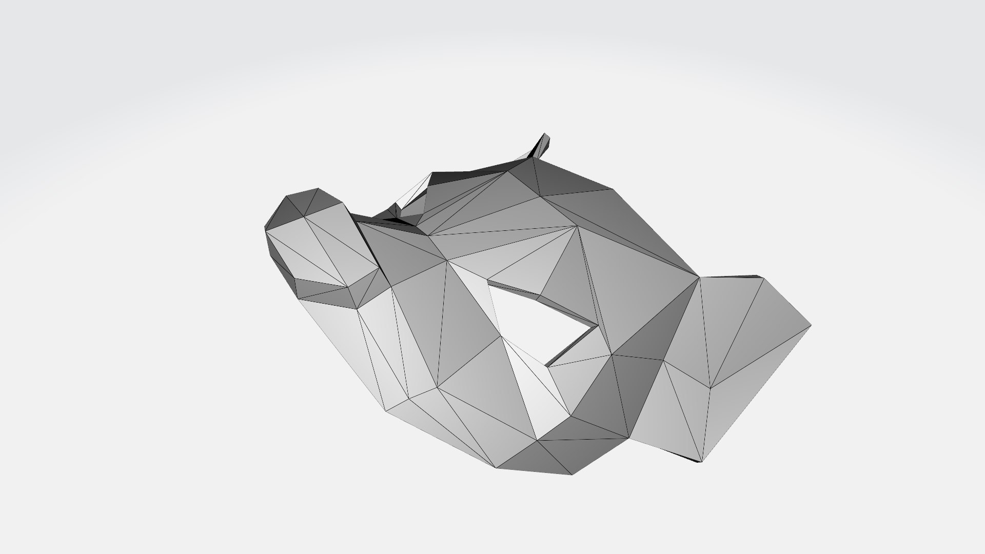 Low Poly Pig Mask 3D - TurboSquid 2315468